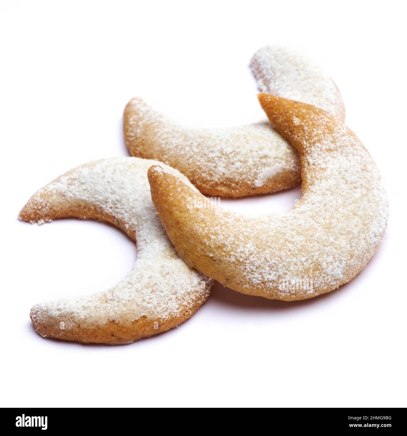 Traditional German or Austrian Vanillekipferl vanilla kipferl cookies ...