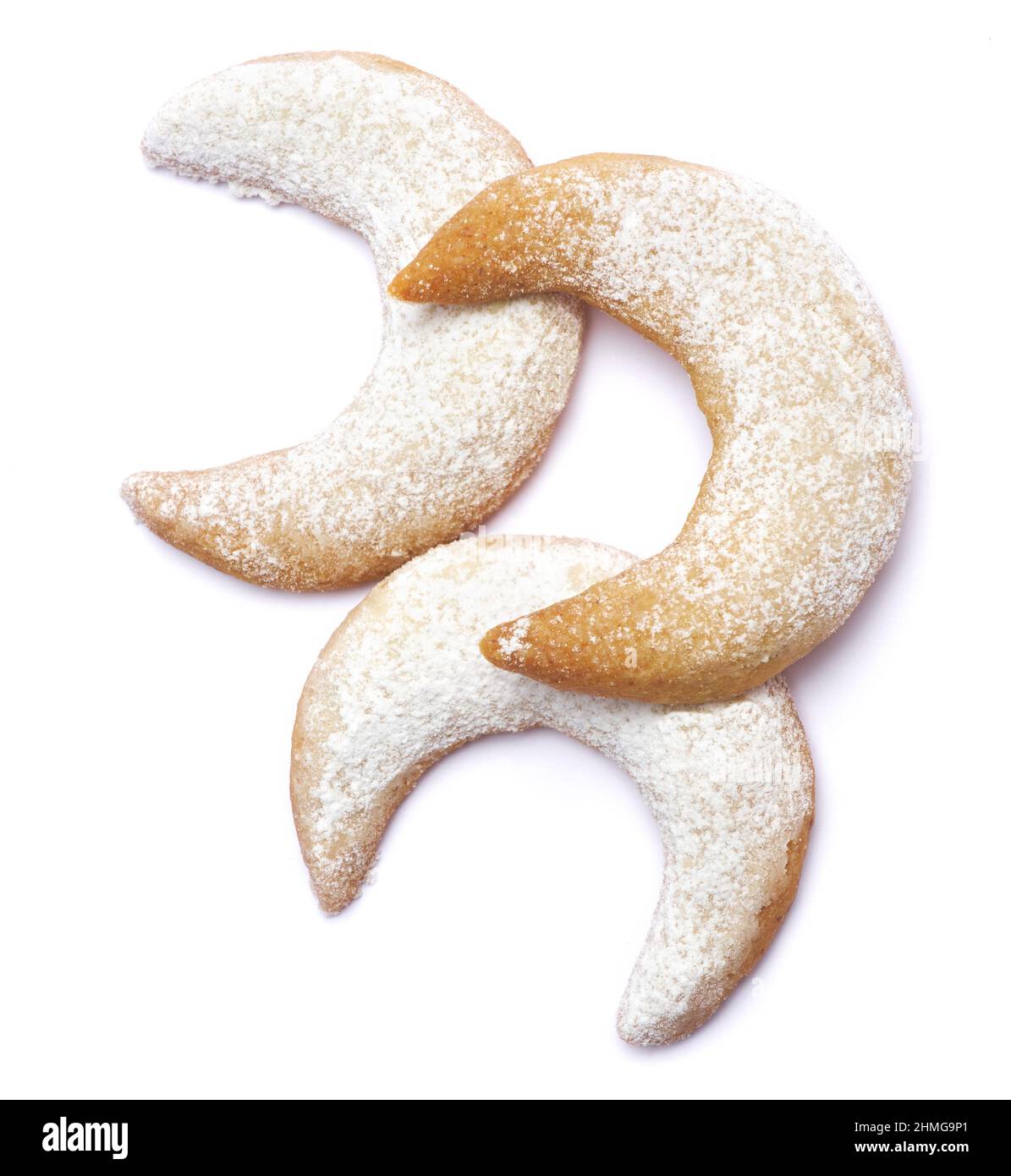 Traditional German or Austrian Vanillekipferl vanilla kipferl cookies ...