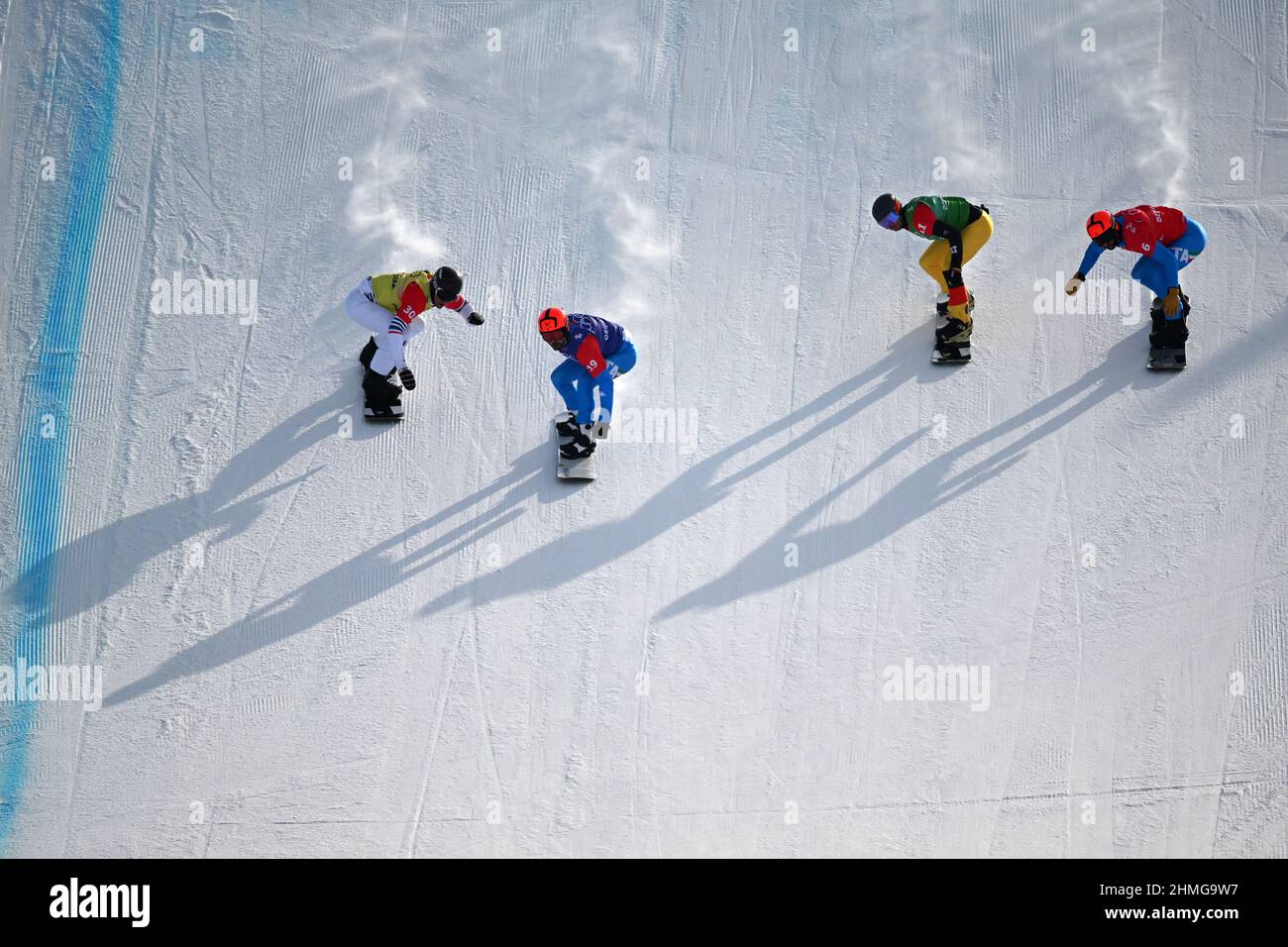 Zhangjiakou, China. 10th Feb, 2022. Olympics, Snowboard Cross, Men ...