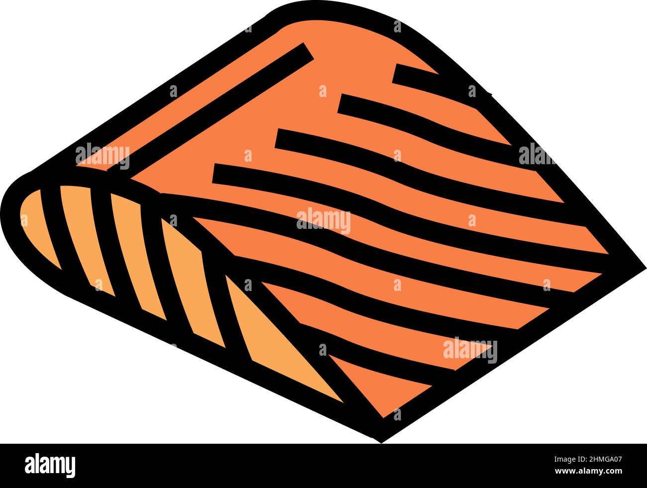 fillet salmon color icon vector illustration Stock Vector Image & Art ...