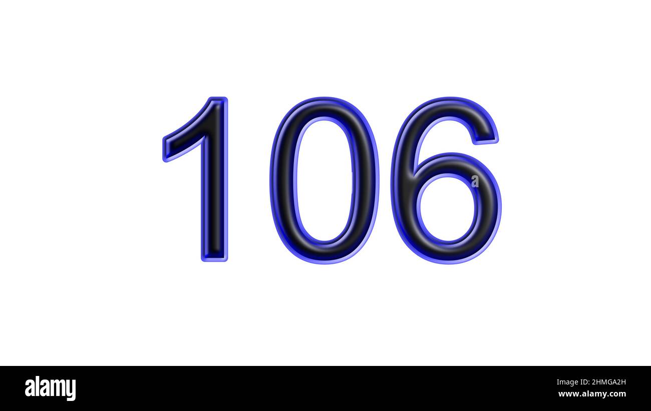 blue 106 number 3d effect white background Stock Photo - Alamy blue 106 number 3d effect white background Stock Photo - Alamy