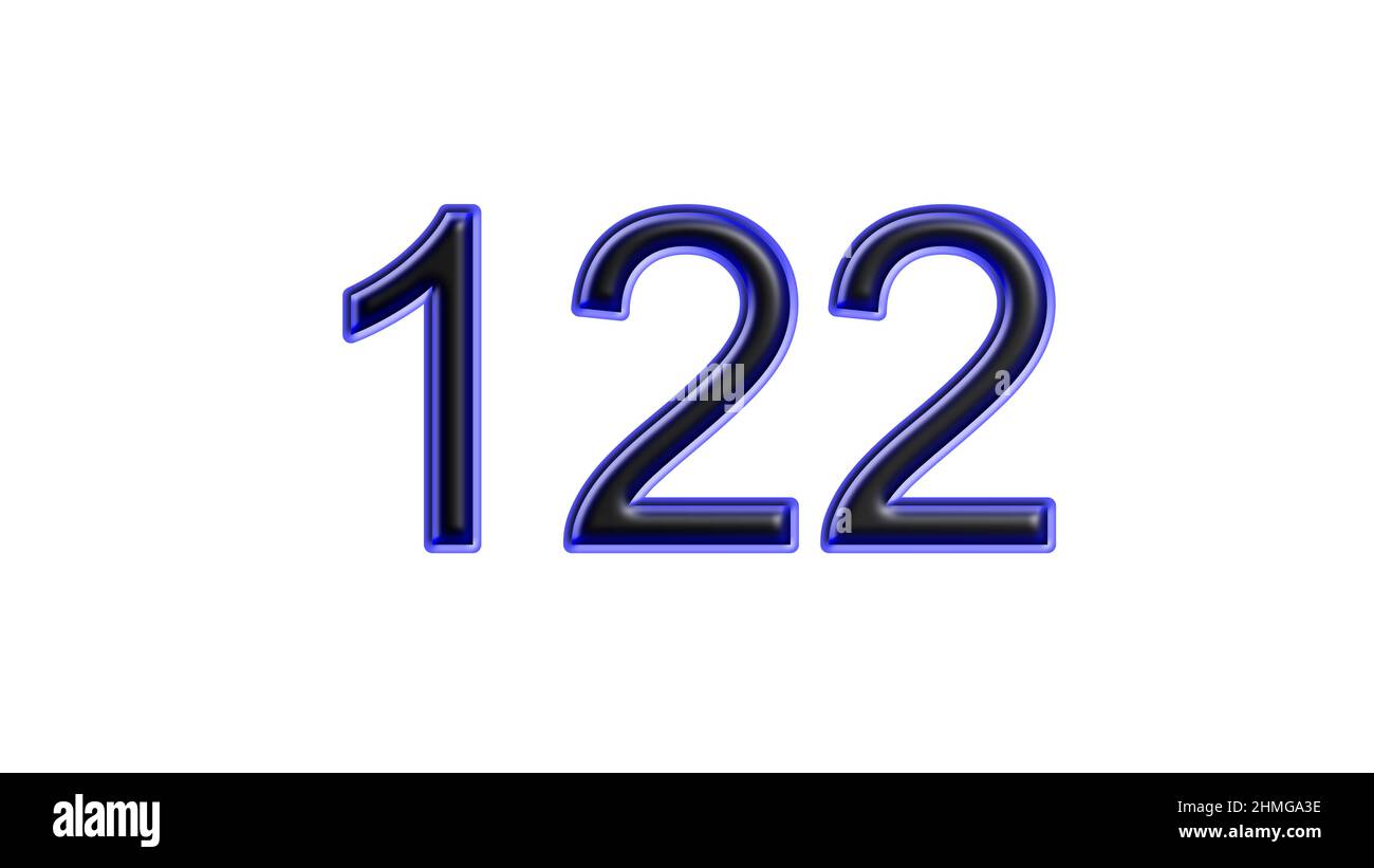 3d number 122 Cut Out Stock Images & Pictures - Alamy