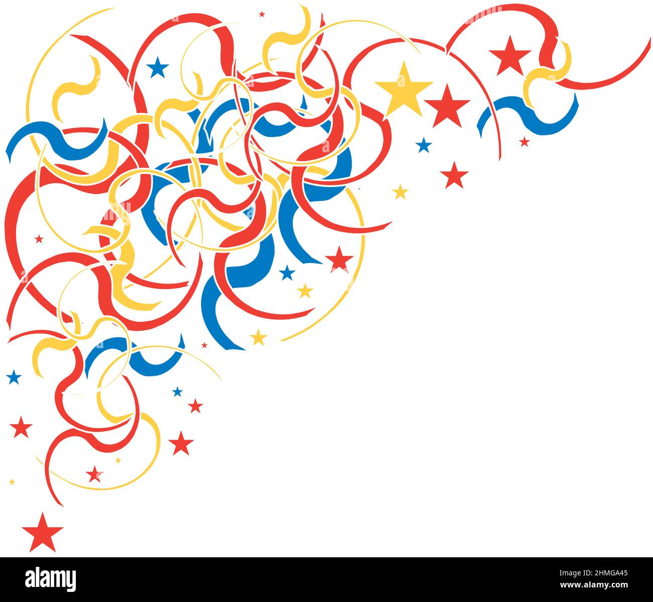 Star Party Streamers Vector Background Stock Vector Image & Art - Alamy