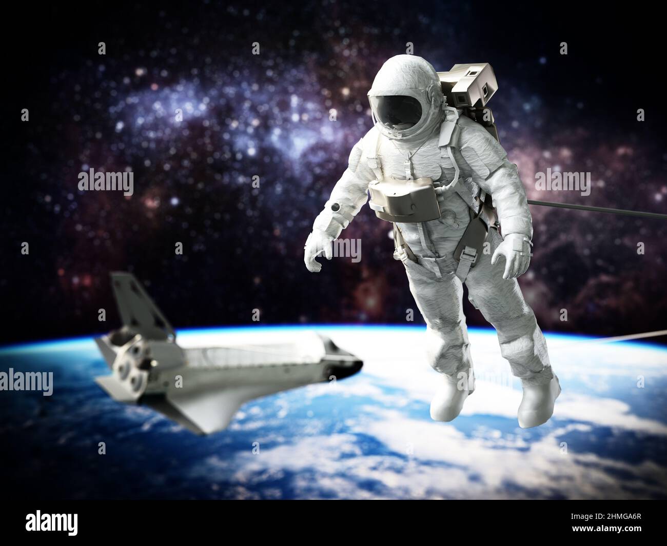 Astronauts Space Walk Shuttle