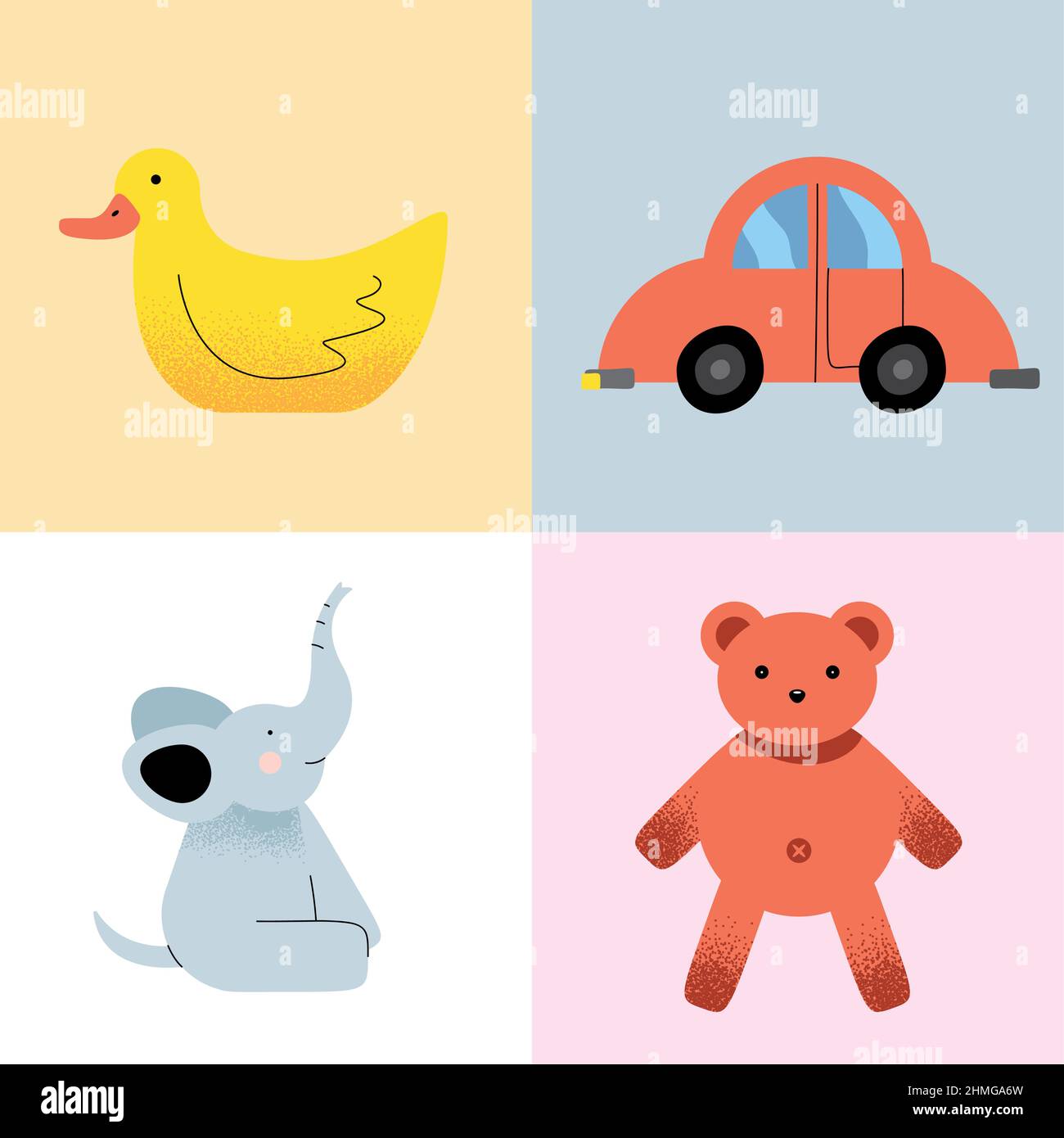 baby shower set four items Stock Vector Image & Art - Alamy