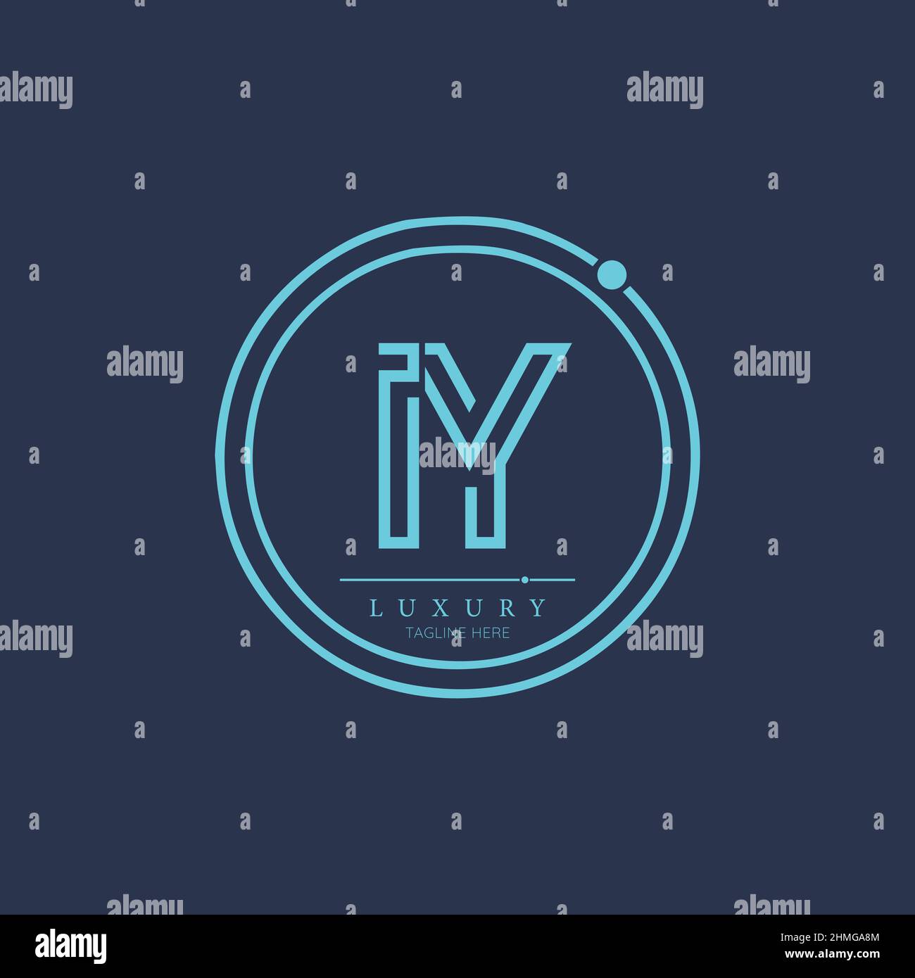 IY alphabet abstract initial letter logo minimal design vector template ...