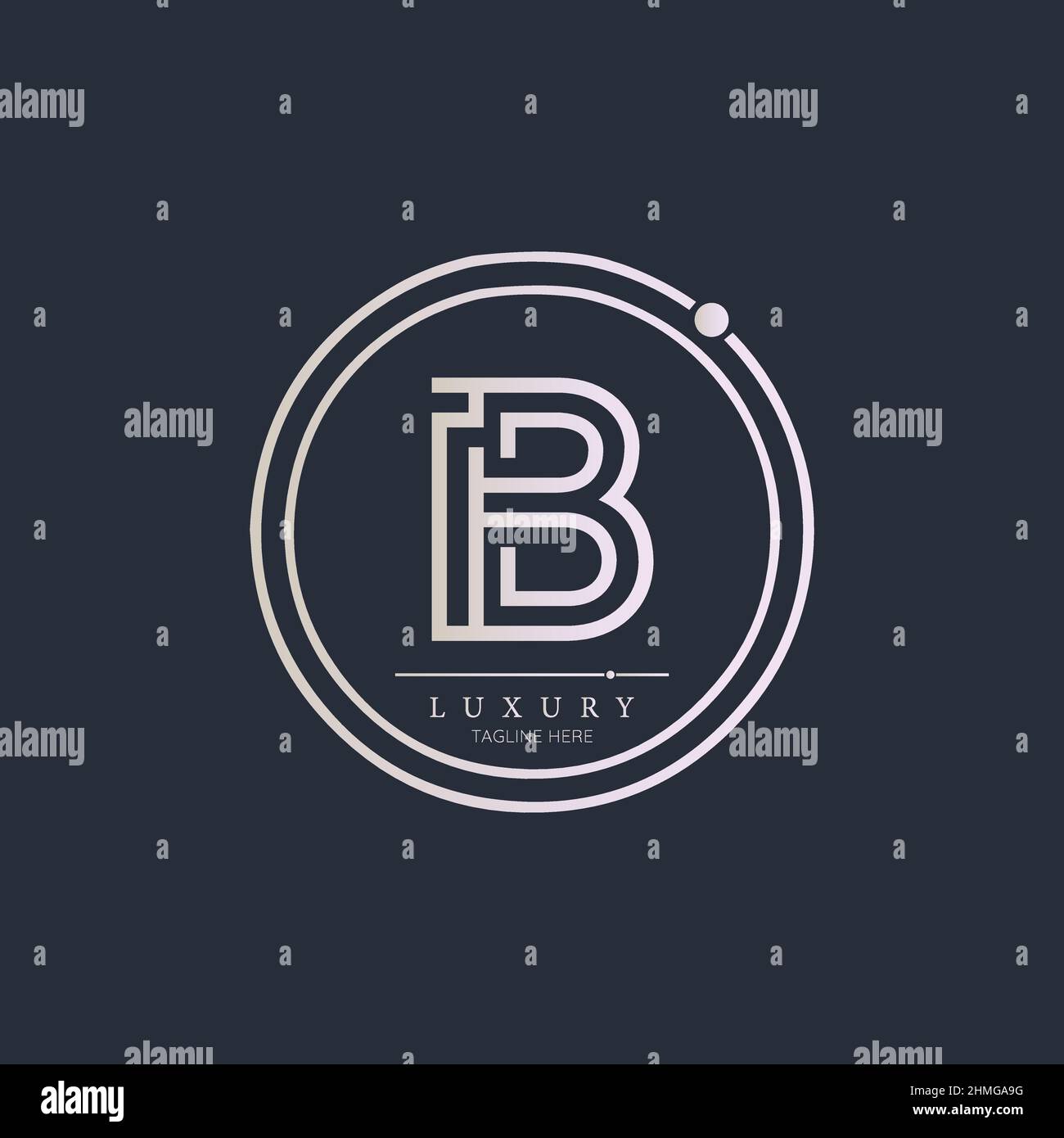 IB alphabet abstract initial letter logo minimal design vector template ...