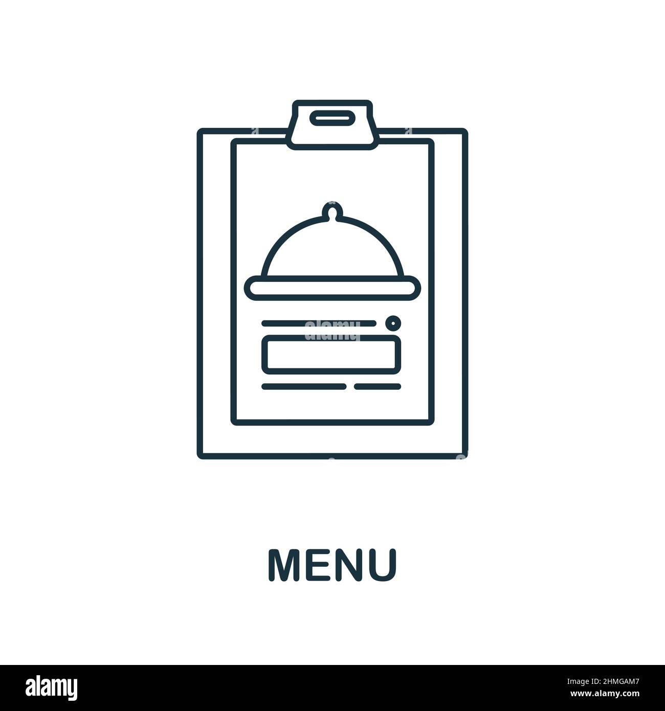 Menu icon. Line element from take away collection. Linear Menu icon ...