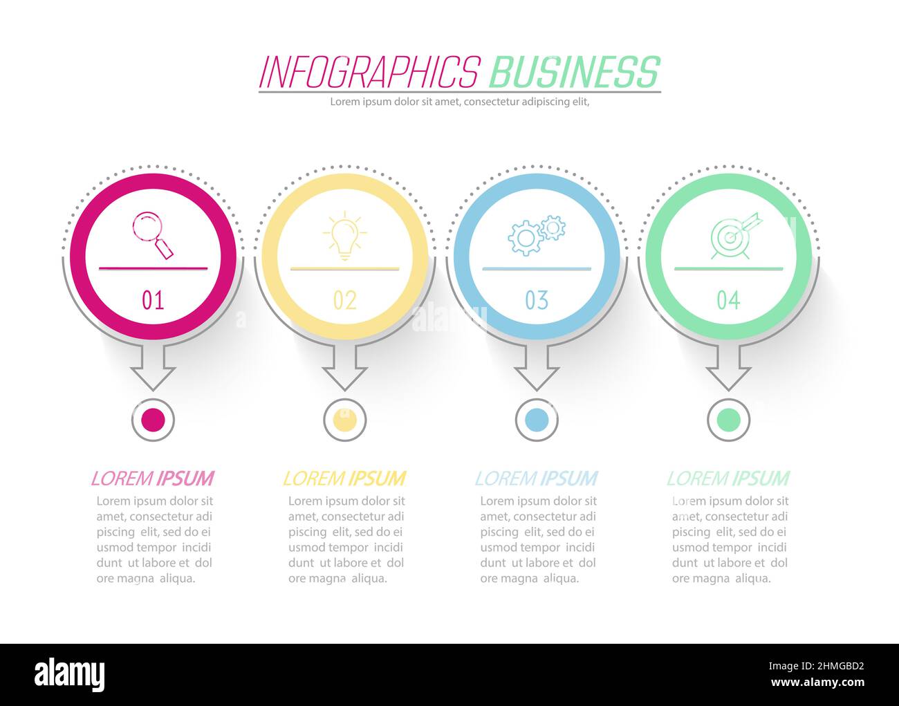 Infographics. Visualization of business data, projects, trainings ...