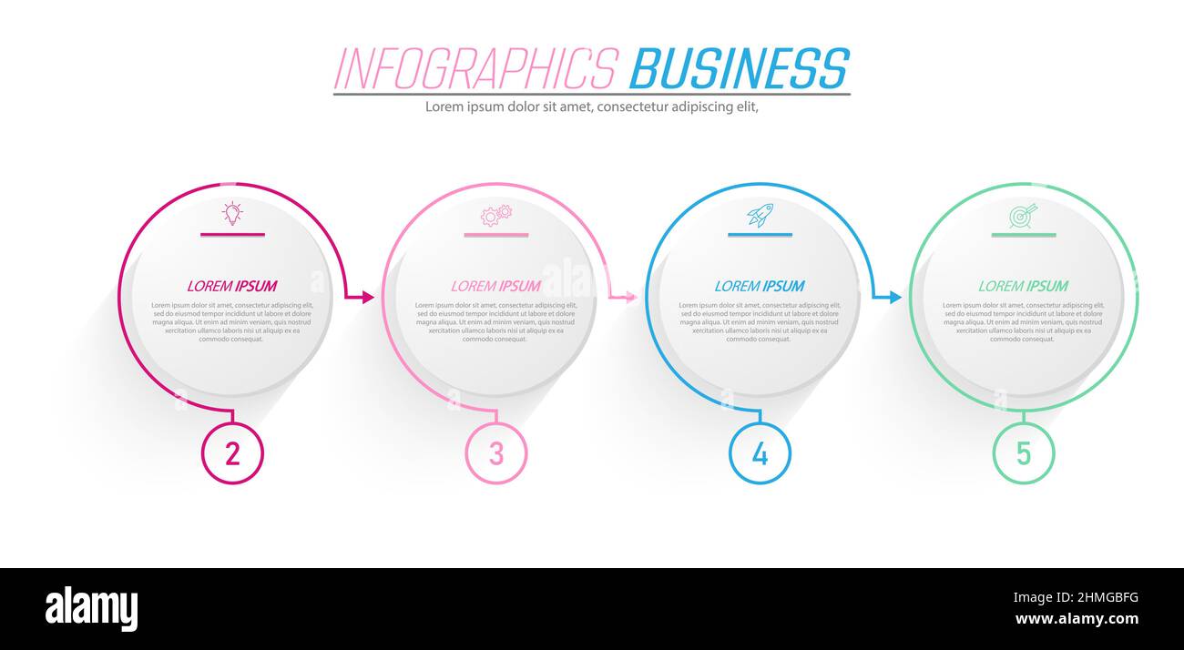 Infographics. Visualization of business data, projects, trainings ...