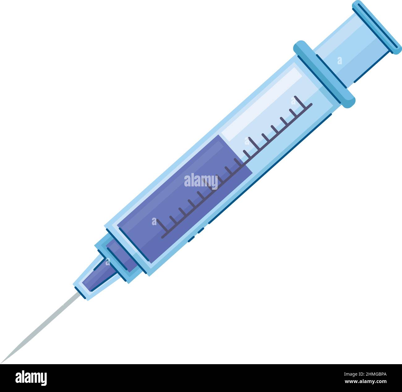 medical syringe with needle Stock Vector Image & Art - Alamy