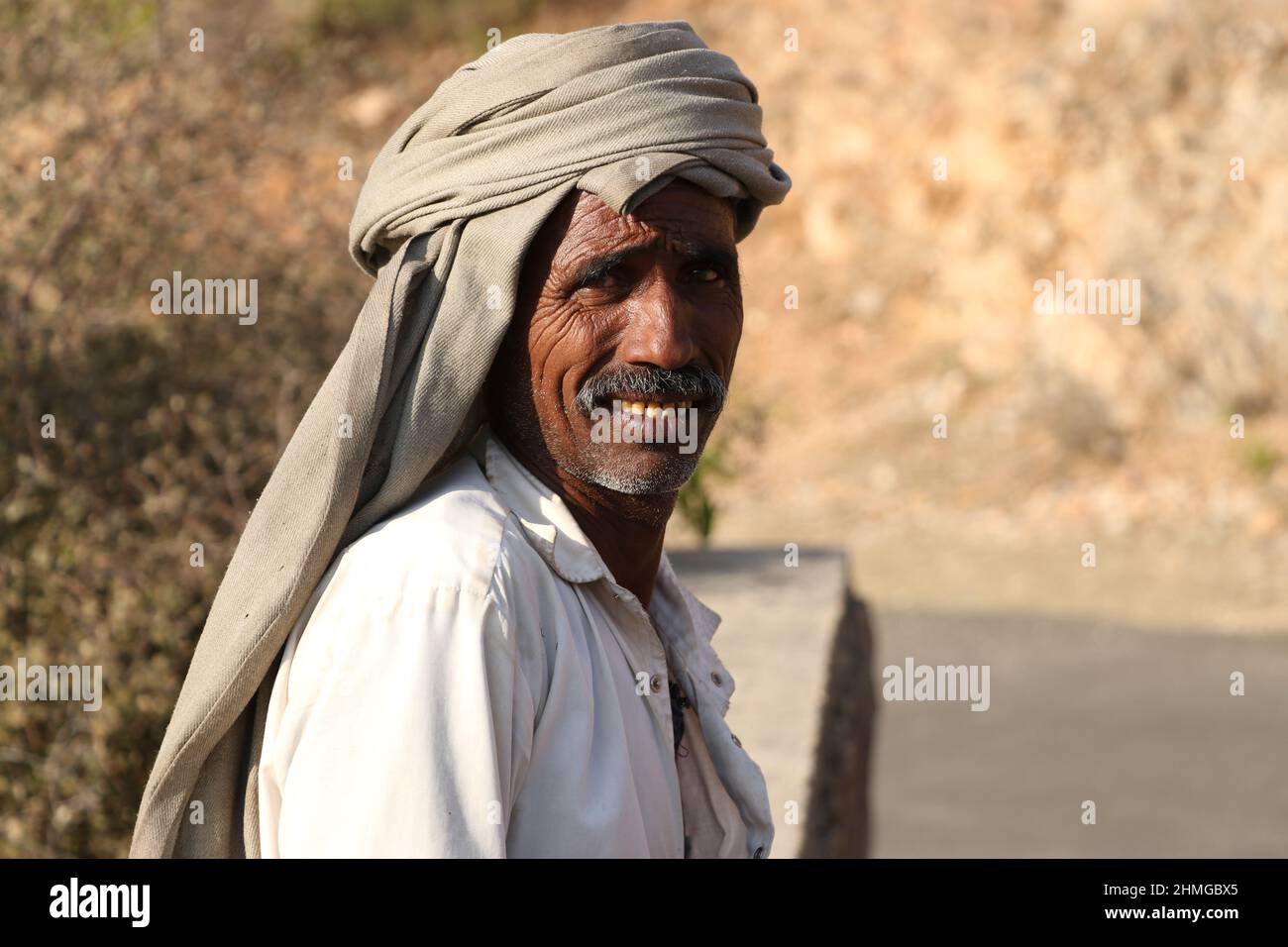 indian old man smile photo Stock Photo - Alamy
