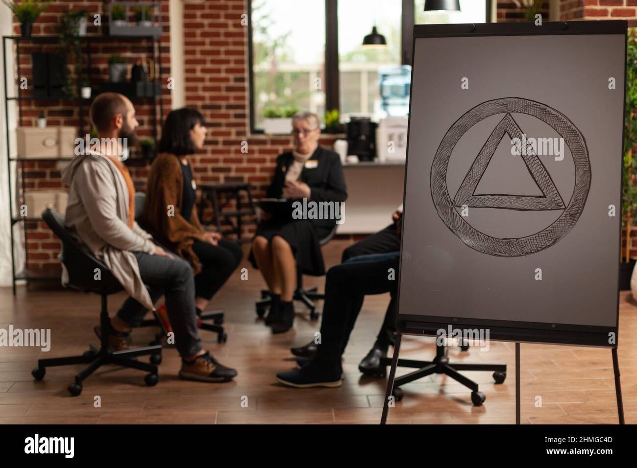 Alcoholics anonymous meeting sign hi-res stock photography and images ...