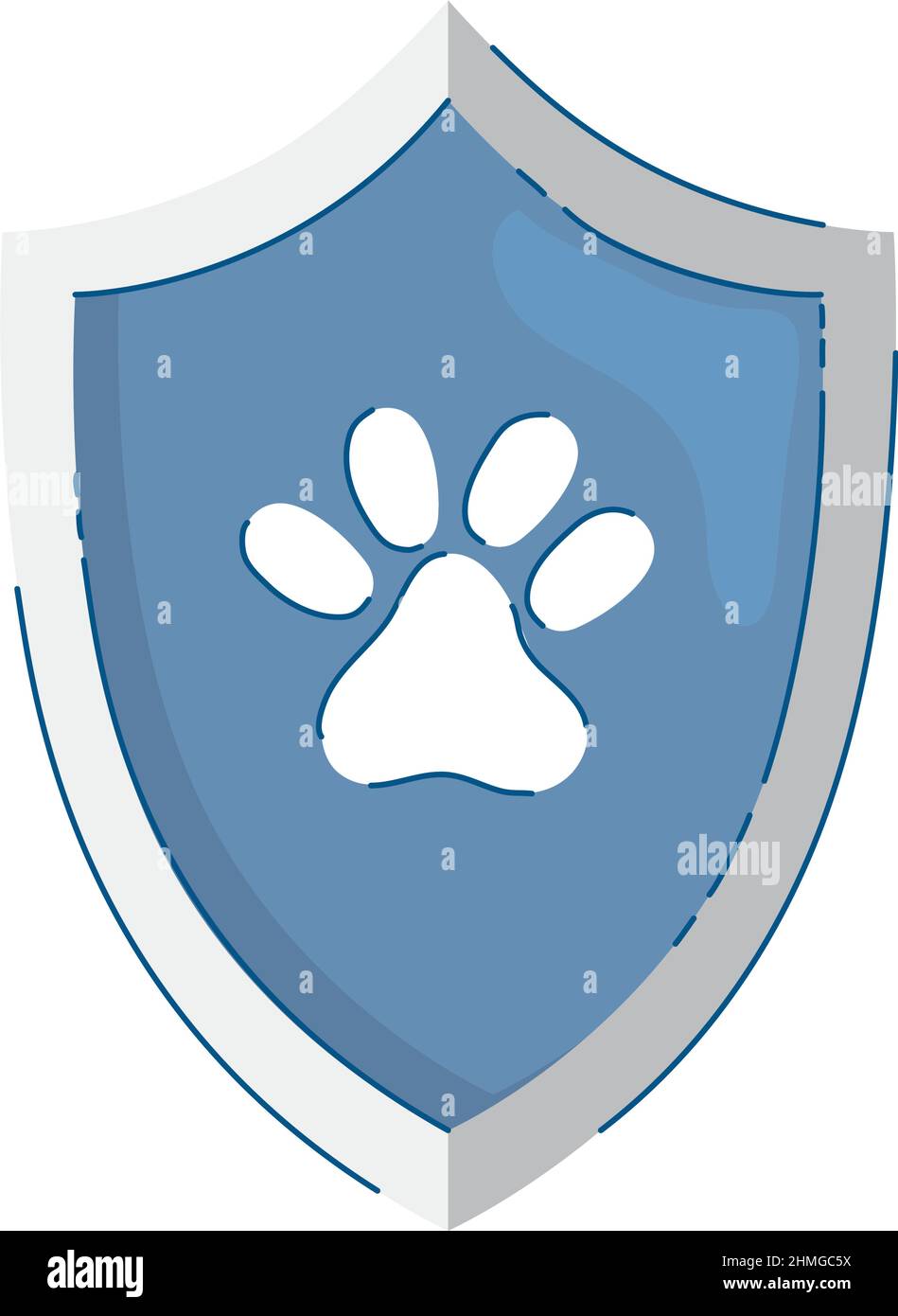 shield with paw Stock Vector Image & Art - Alamy