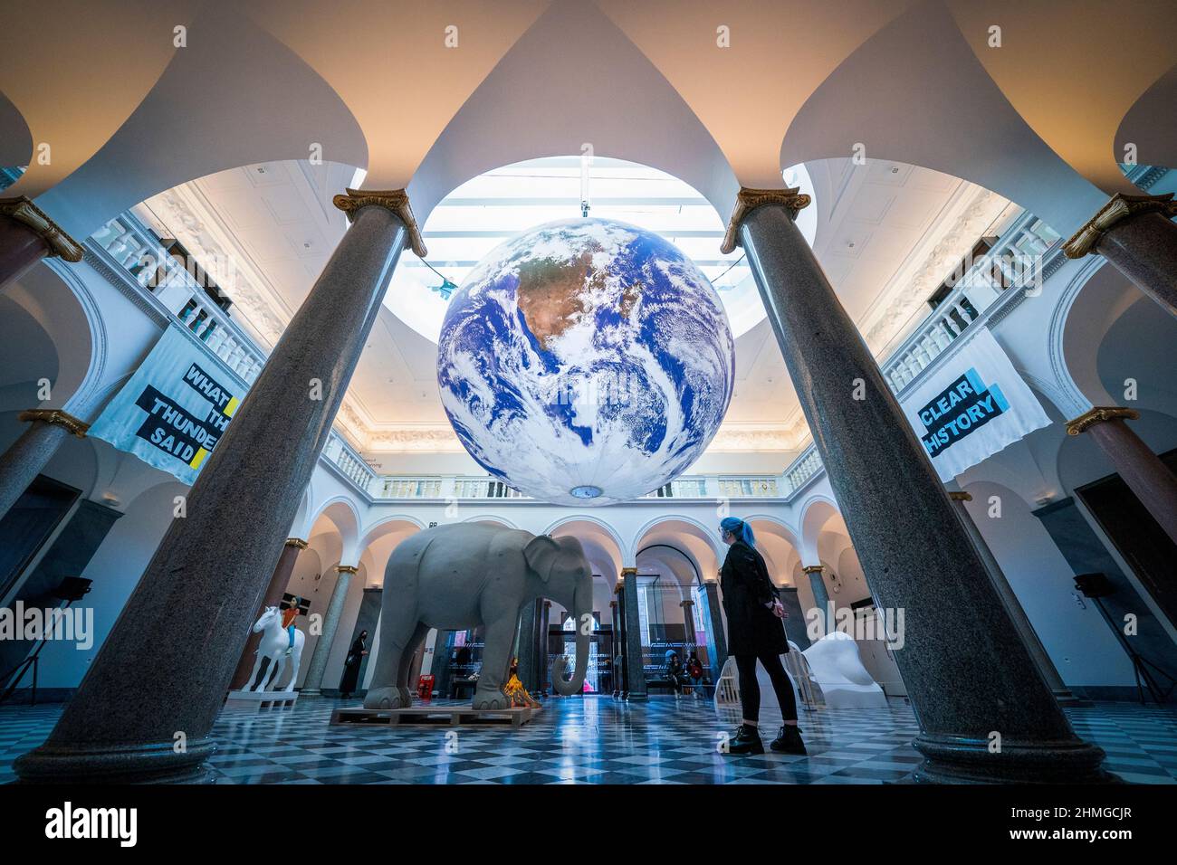 'Gaia' by artist Luke Jerram is a seven-metre diameter detailed NASA ...