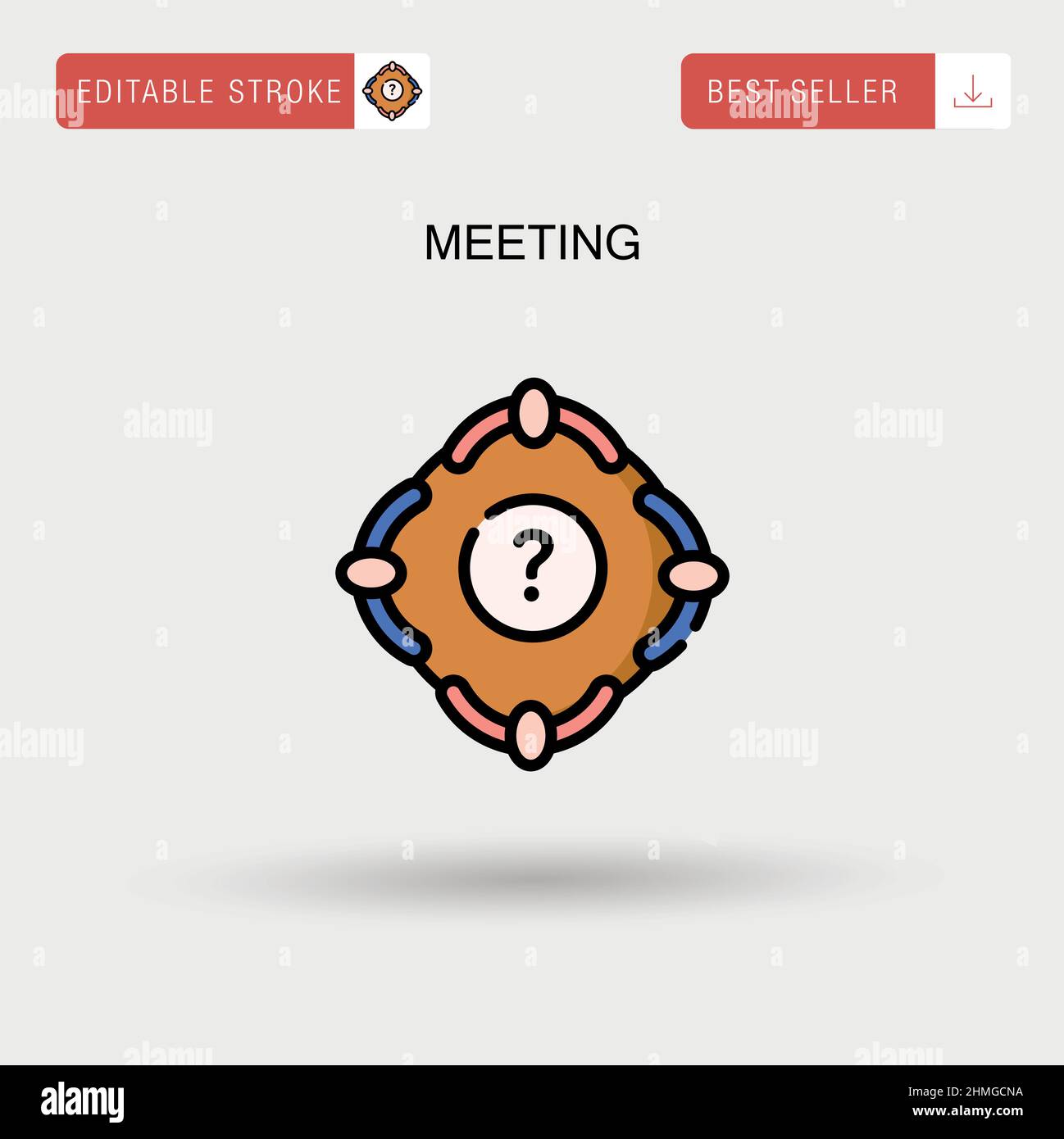 Multiethnic business team meeting Stock Vector Images - Alamy