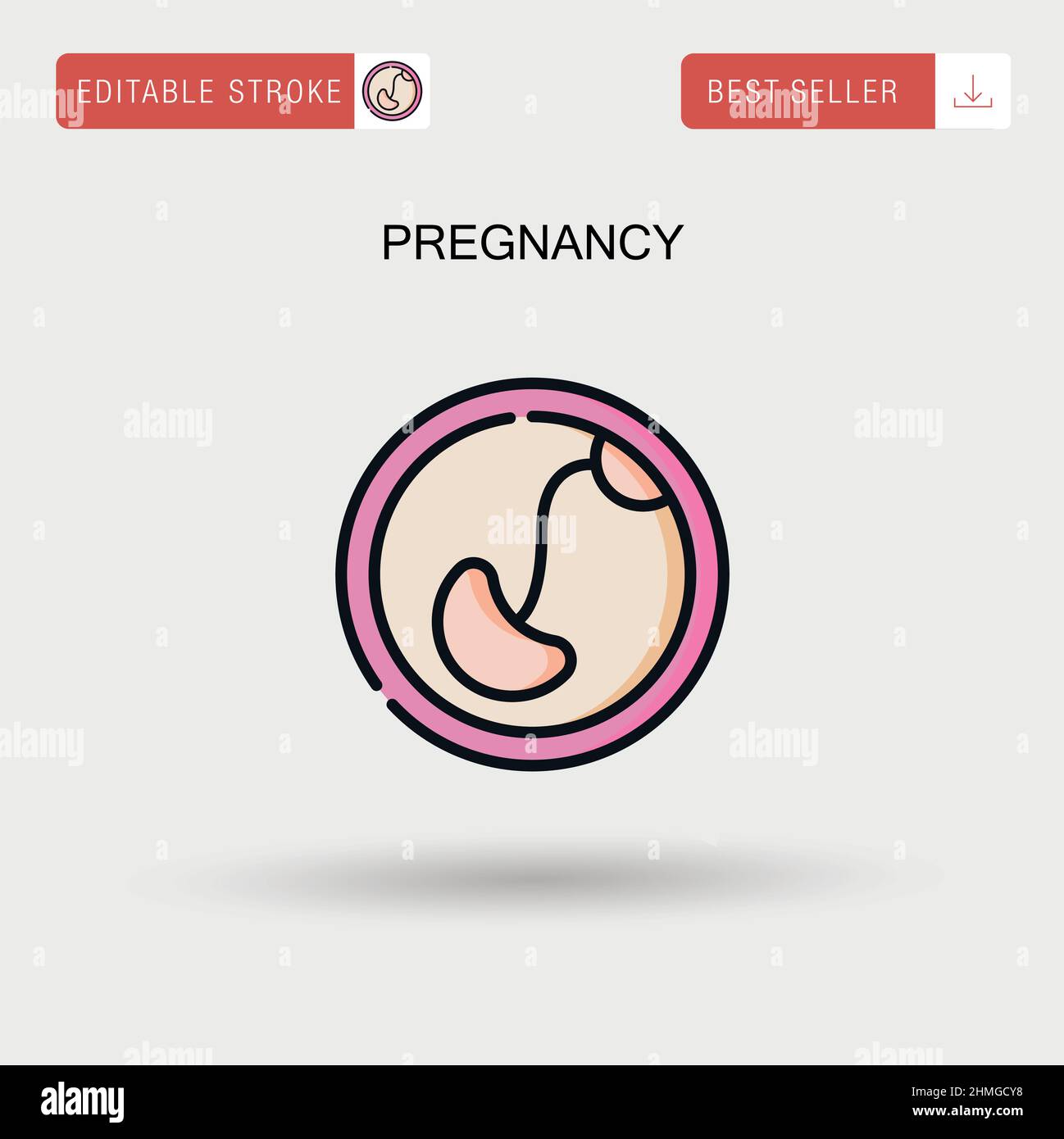 Pregnancy Simple vector icon Stock Vector Image & Art - Alamy