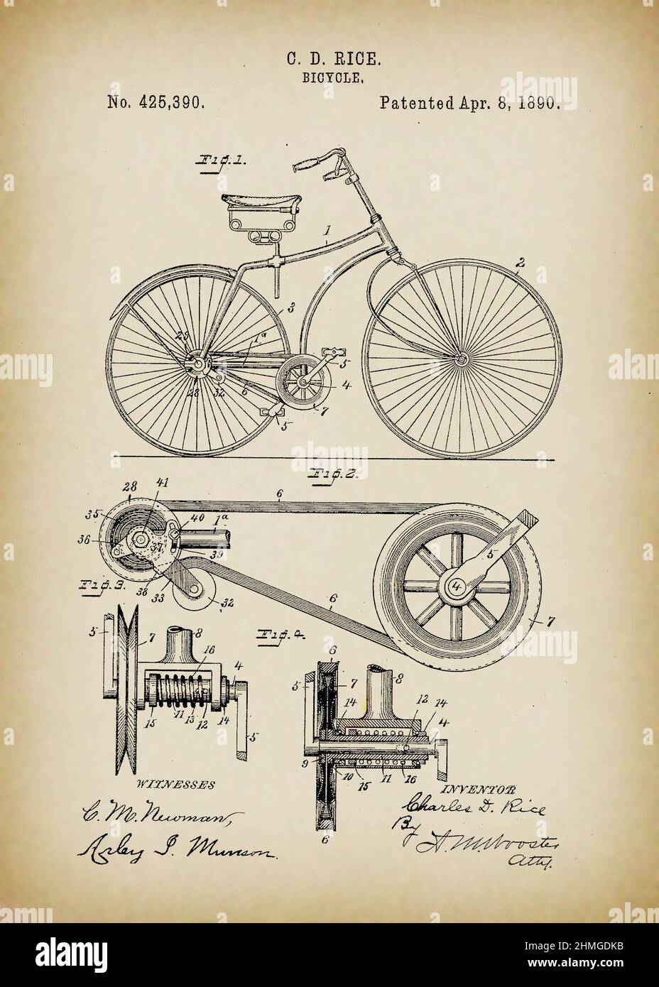 1890 bicycle hi-res stock photography and images - Alamy