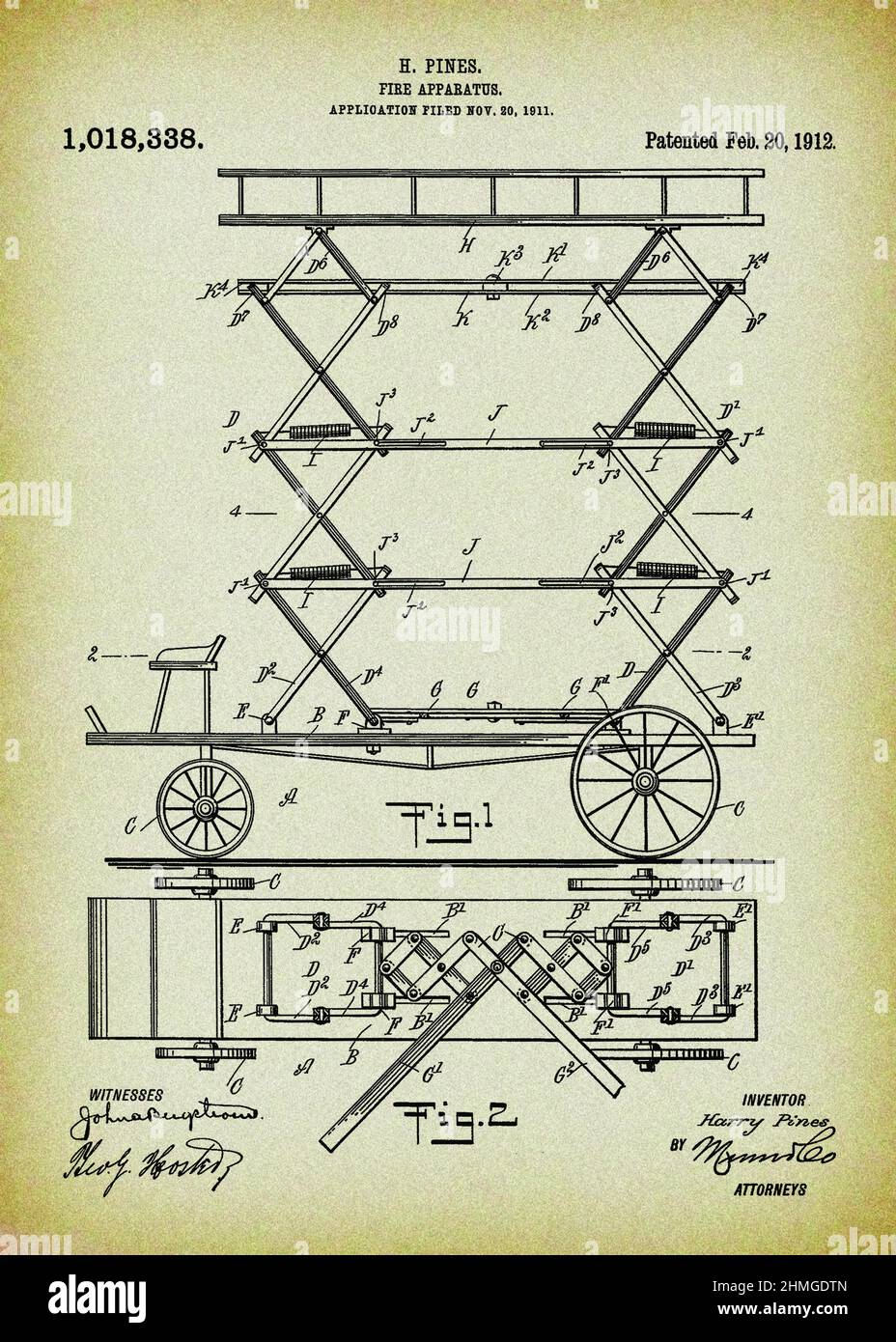 Fire Apparatus patent Stock Photo - Alamy