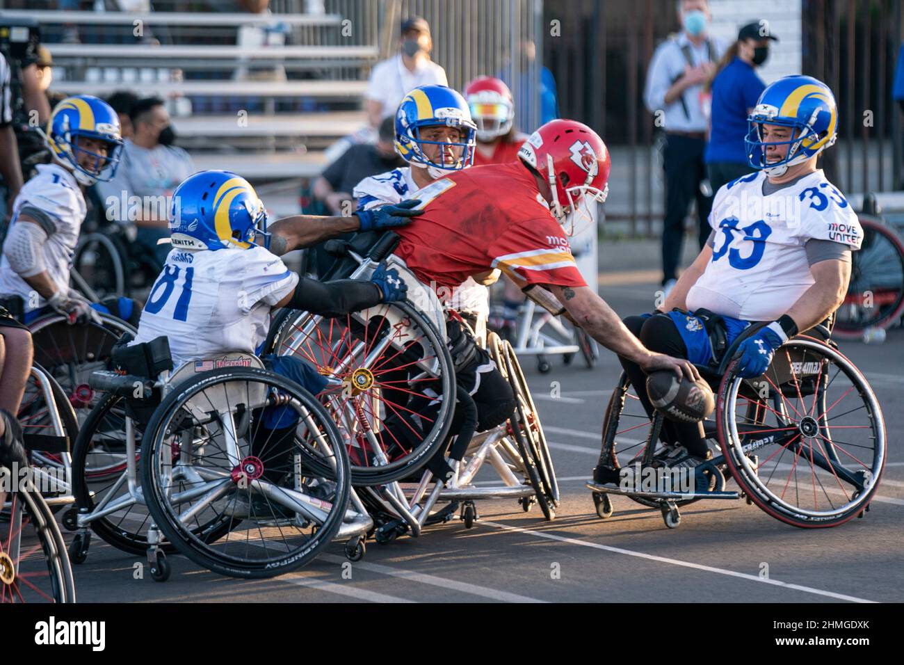 Matt Bollig (4) of the Kansas City Chiefs during the Wheelchair ...