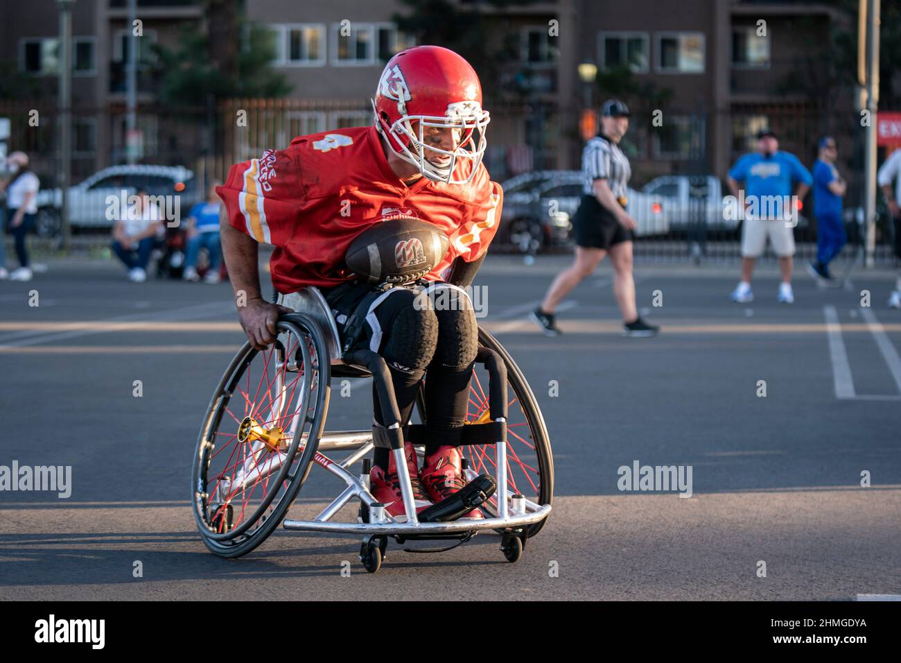 Matt Bollig (4) of the Kansas City Chiefs during the Wheelchair ...