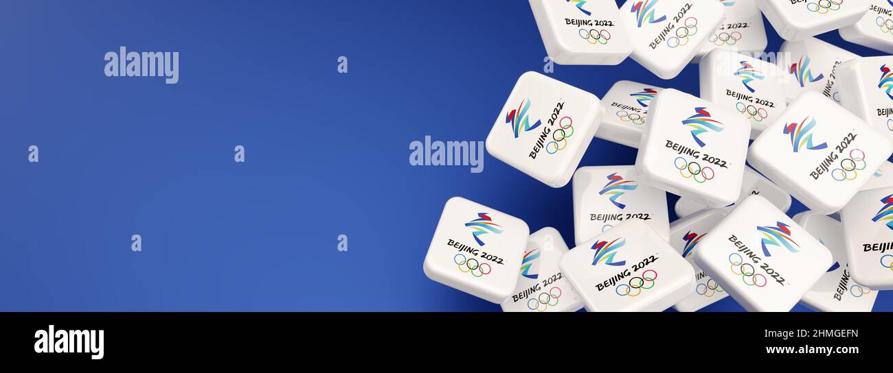 Beijing 2022 winter olympics logo hi-res stock photography and images ...