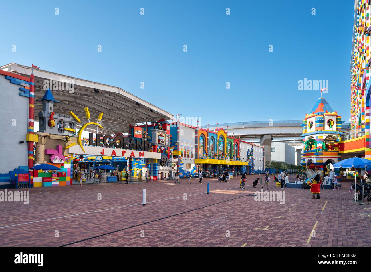 Main entrance gate to Legoland Japan Stock Photo - Alamy