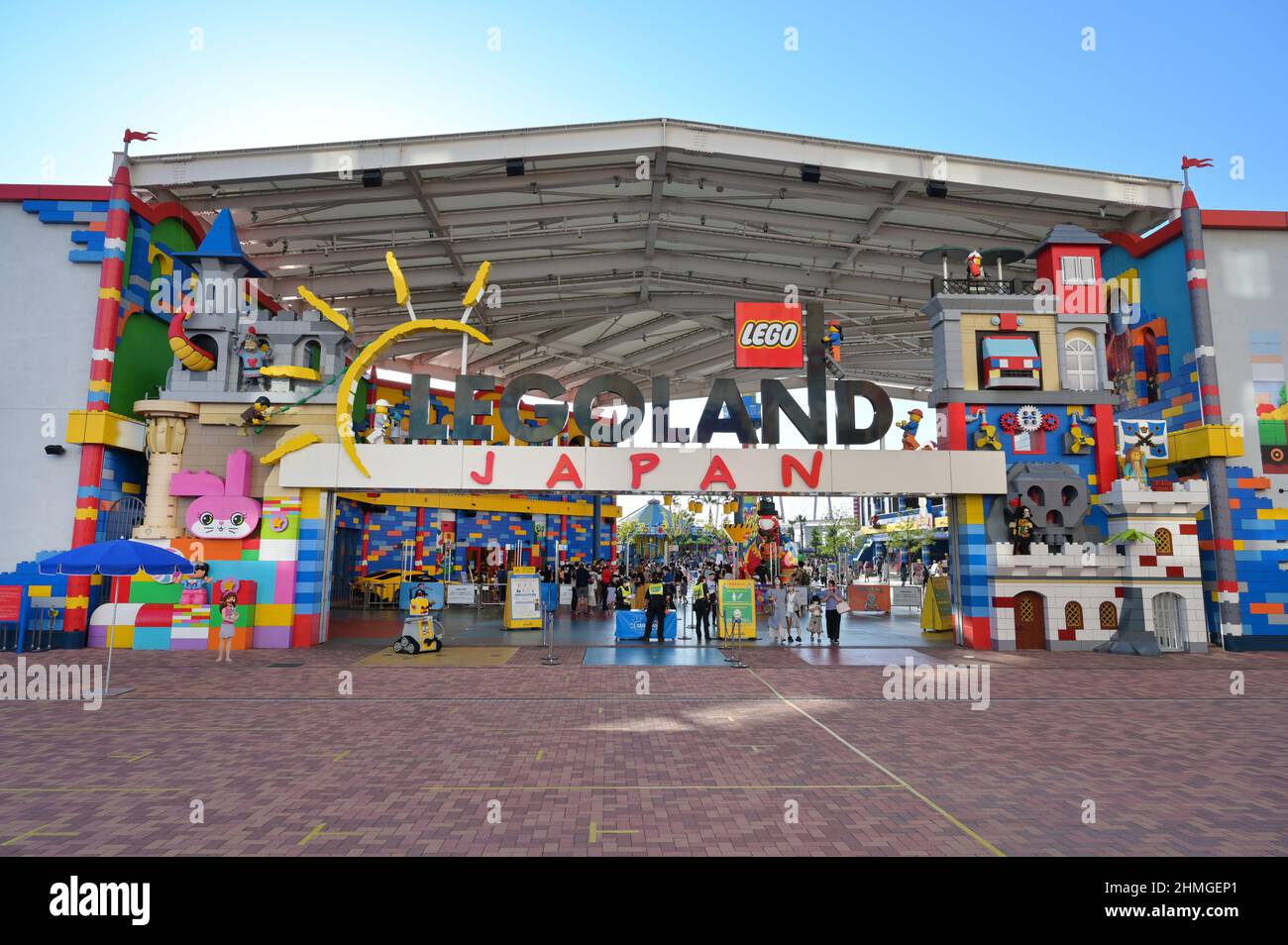 Main entrance gate to Legoland Japan Stock Photo - Alamy