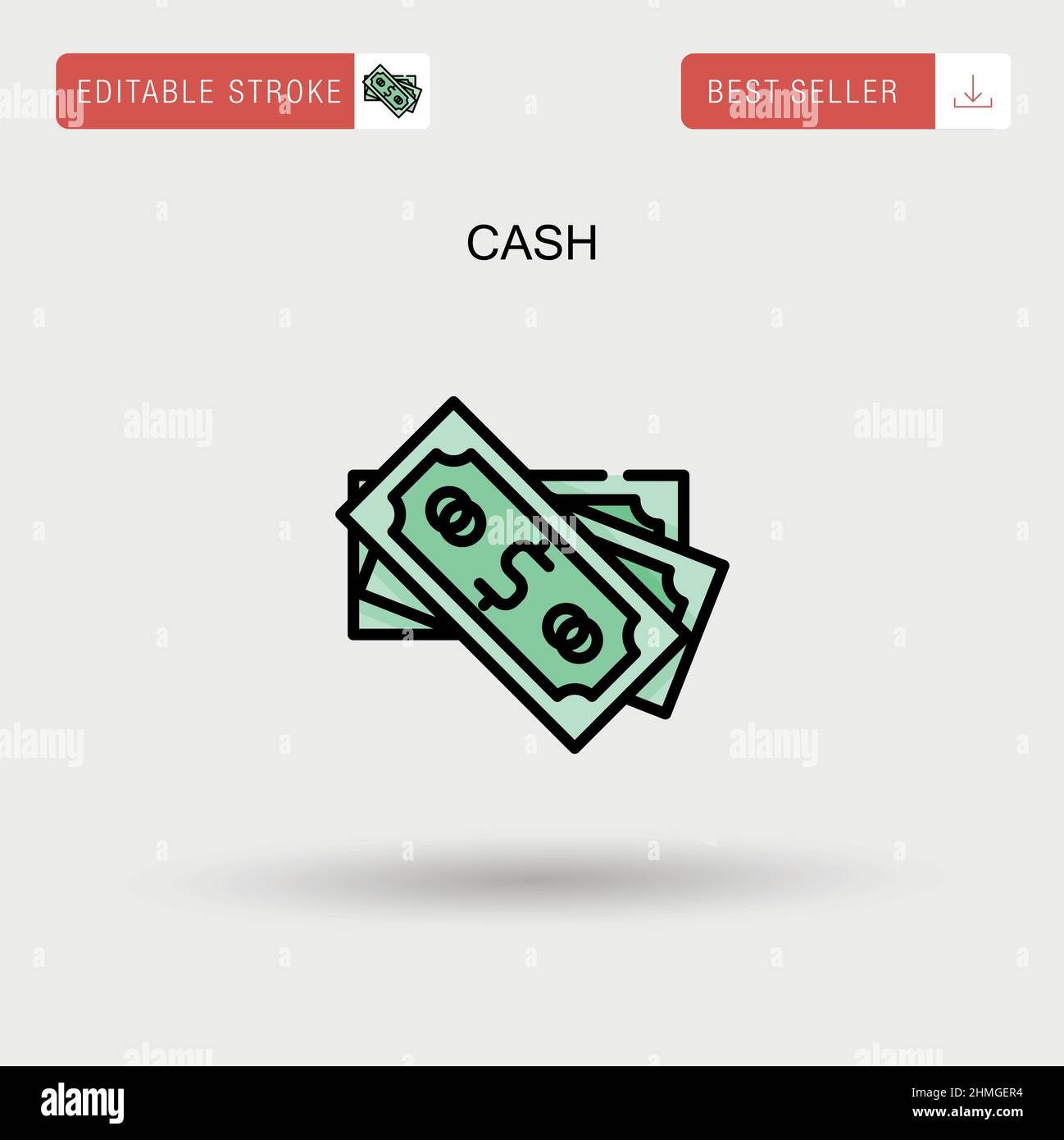 Cash Simple vector icon Stock Vector Image & Art - Alamy