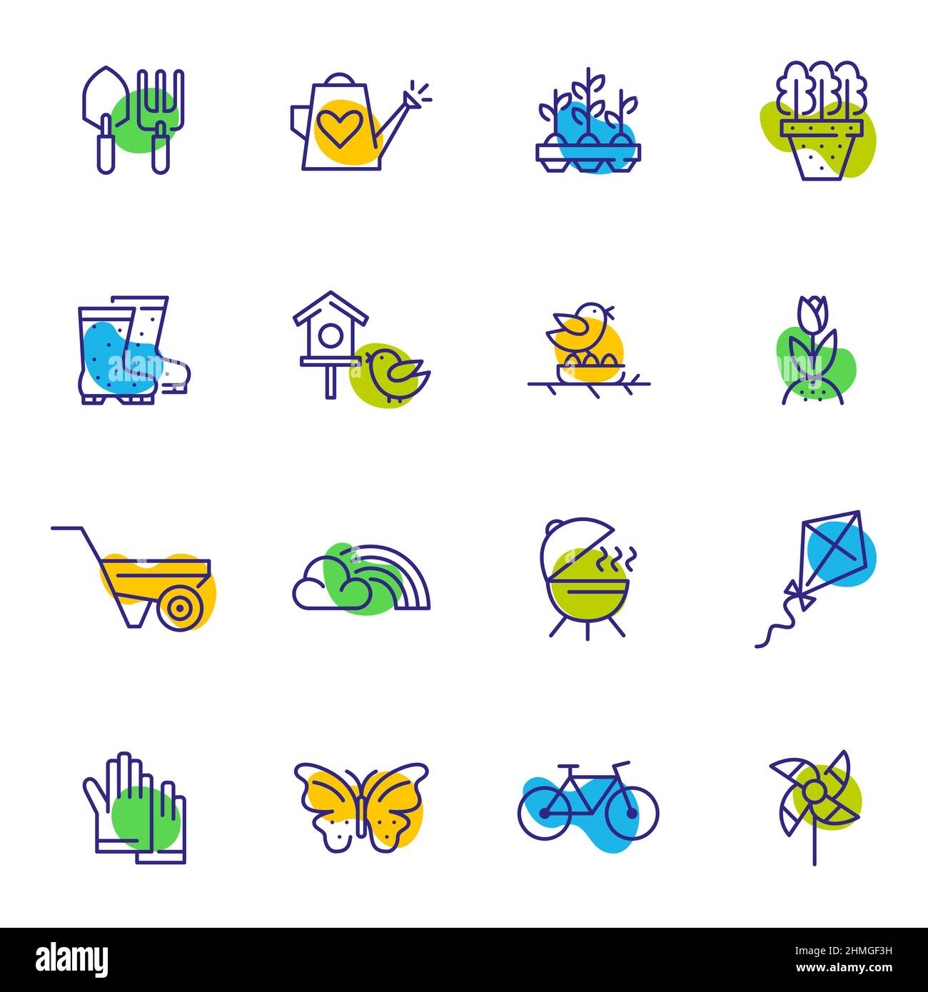 Grow concept cut out Stock Vector Images - Alamy