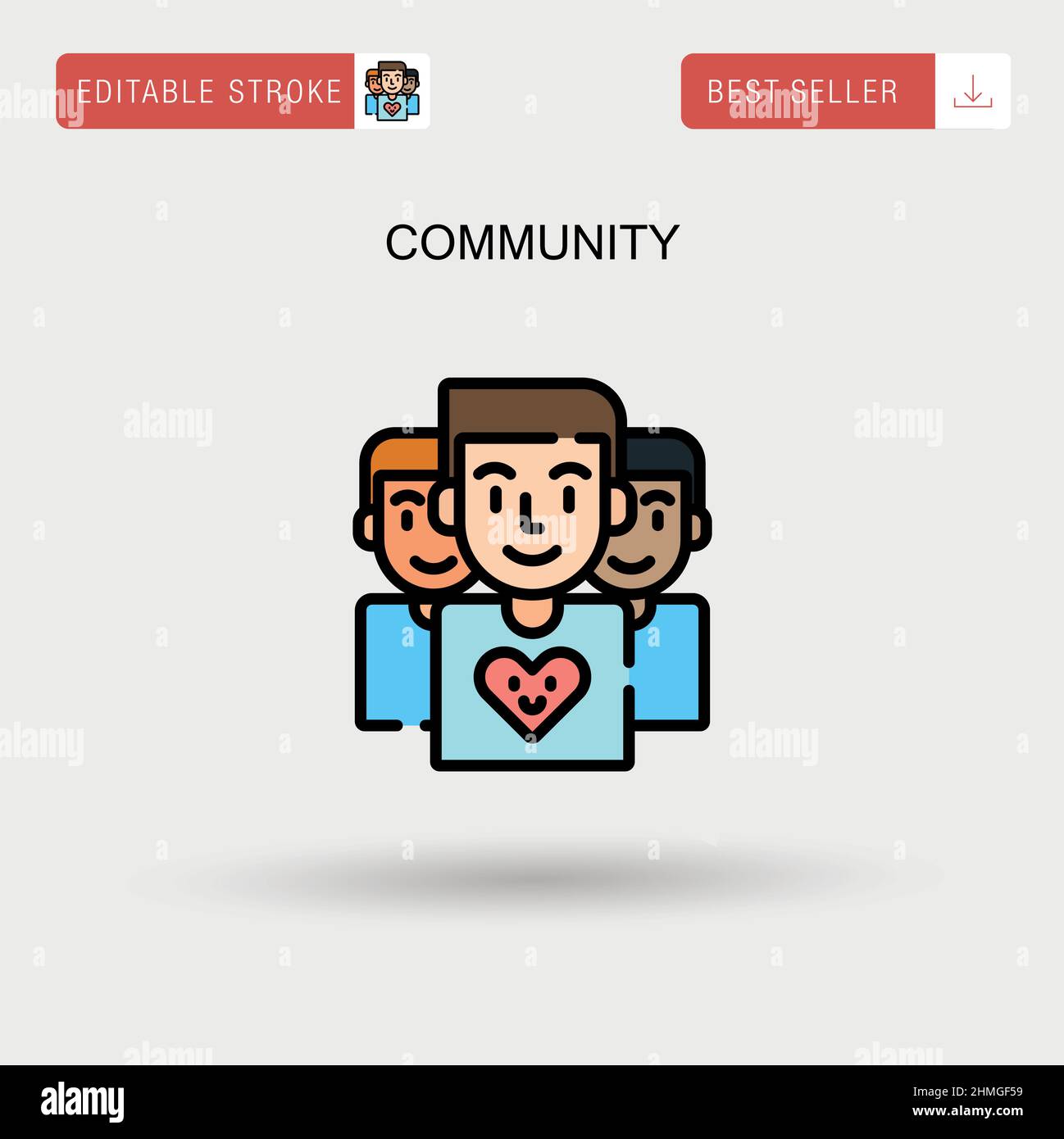 Handshake community Stock Vector Images - Alamy