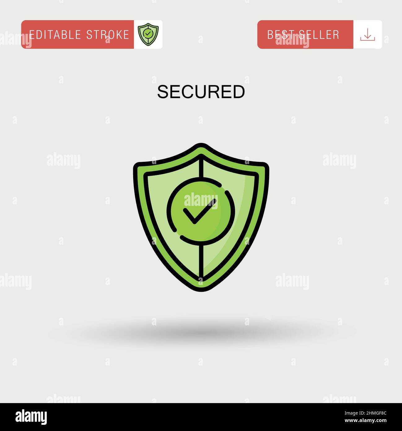 Connection secured Stock Vector Images - Alamy