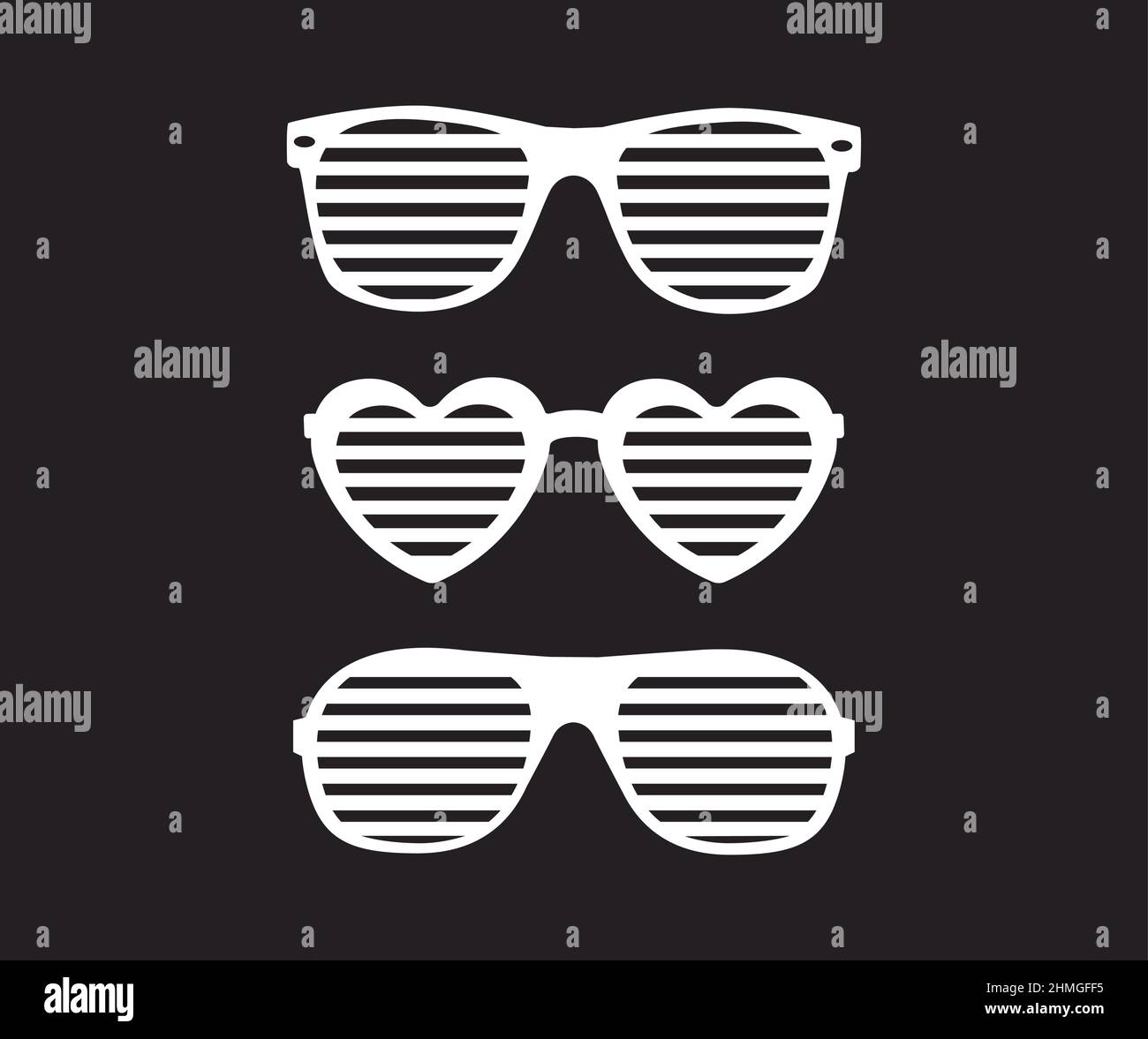 Set of sunglasses background vector Set of sunglasses background vector ...