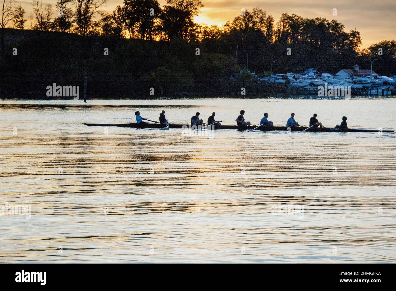 Baltimore Rowing Club on the Patapsco River in Baltimore City, Maryland ...