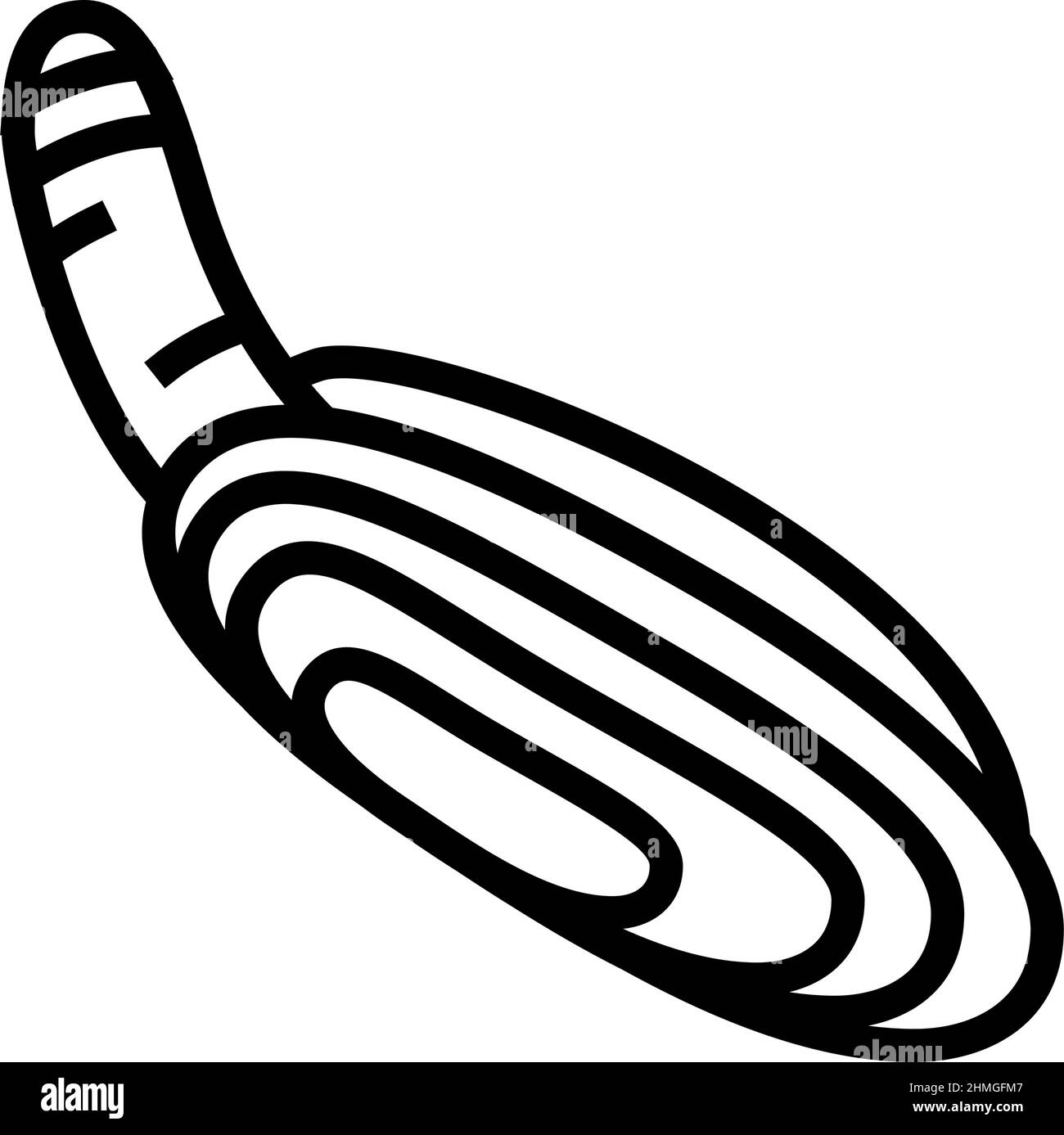 pacific razor clam line icon vector illustration Stock Vector Image ...