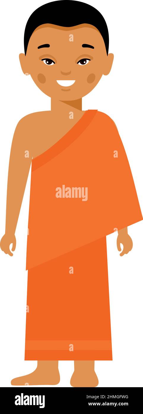 Vector illustration of india monk Stock Vector Image & Art - Alamy
