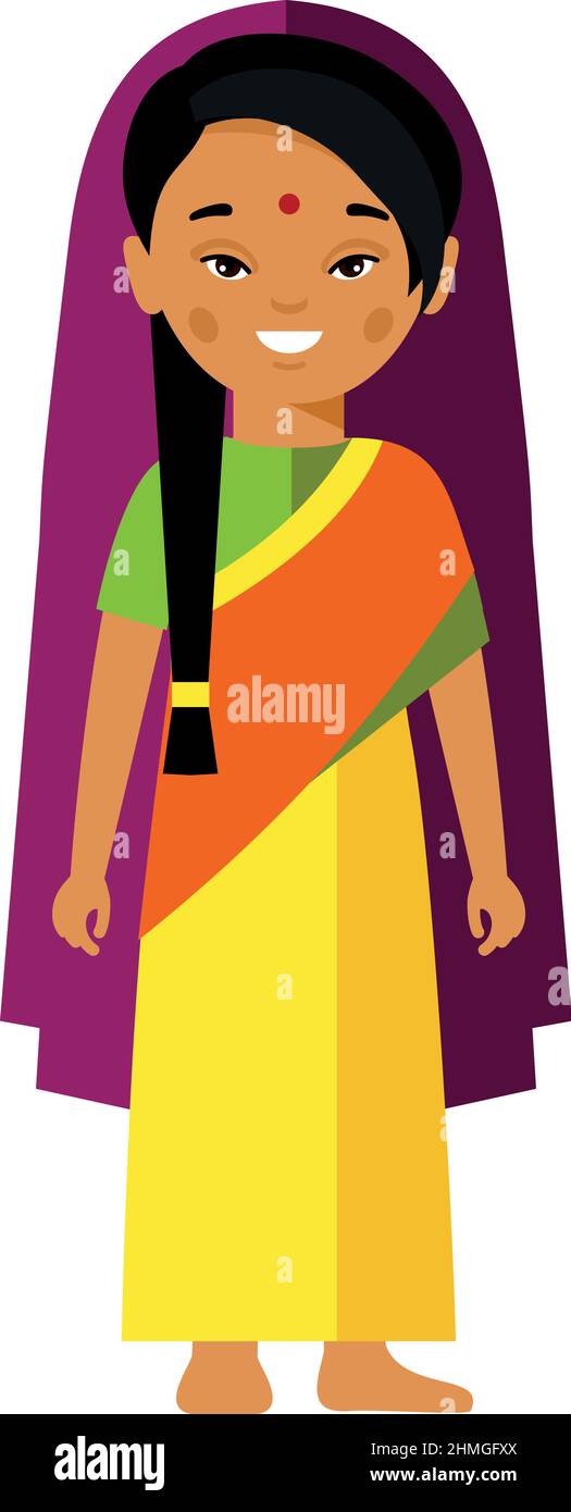 Indian Costumes Stock Vector Images Alamy