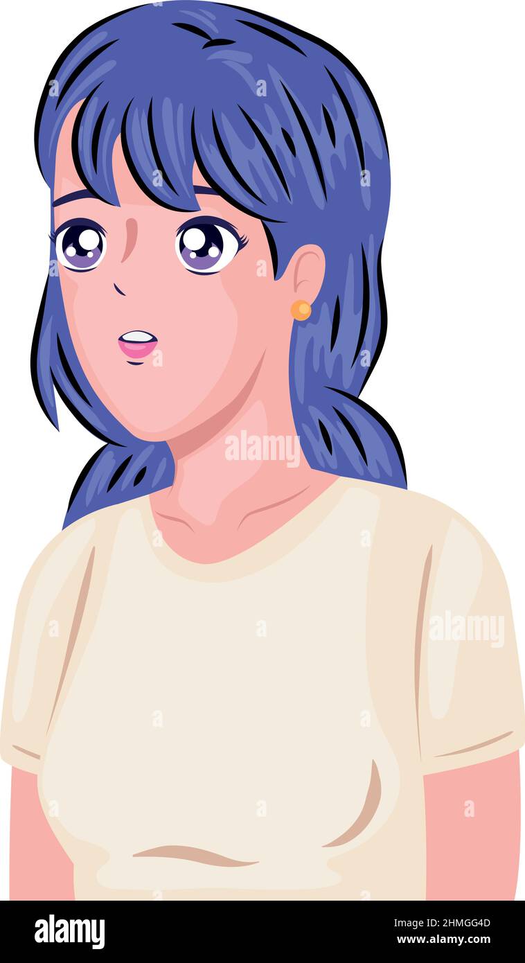 anime female cartoon comic Stock Vector Image & Art - Alamy