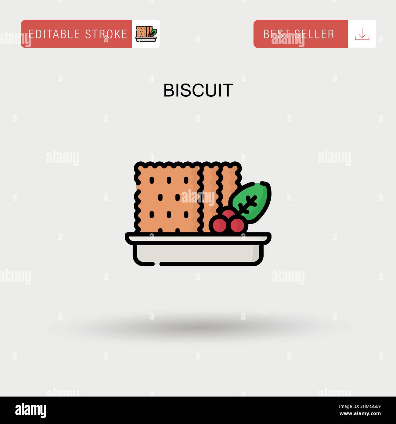 Sweet butter biscuits Stock Vector Images - Alamy