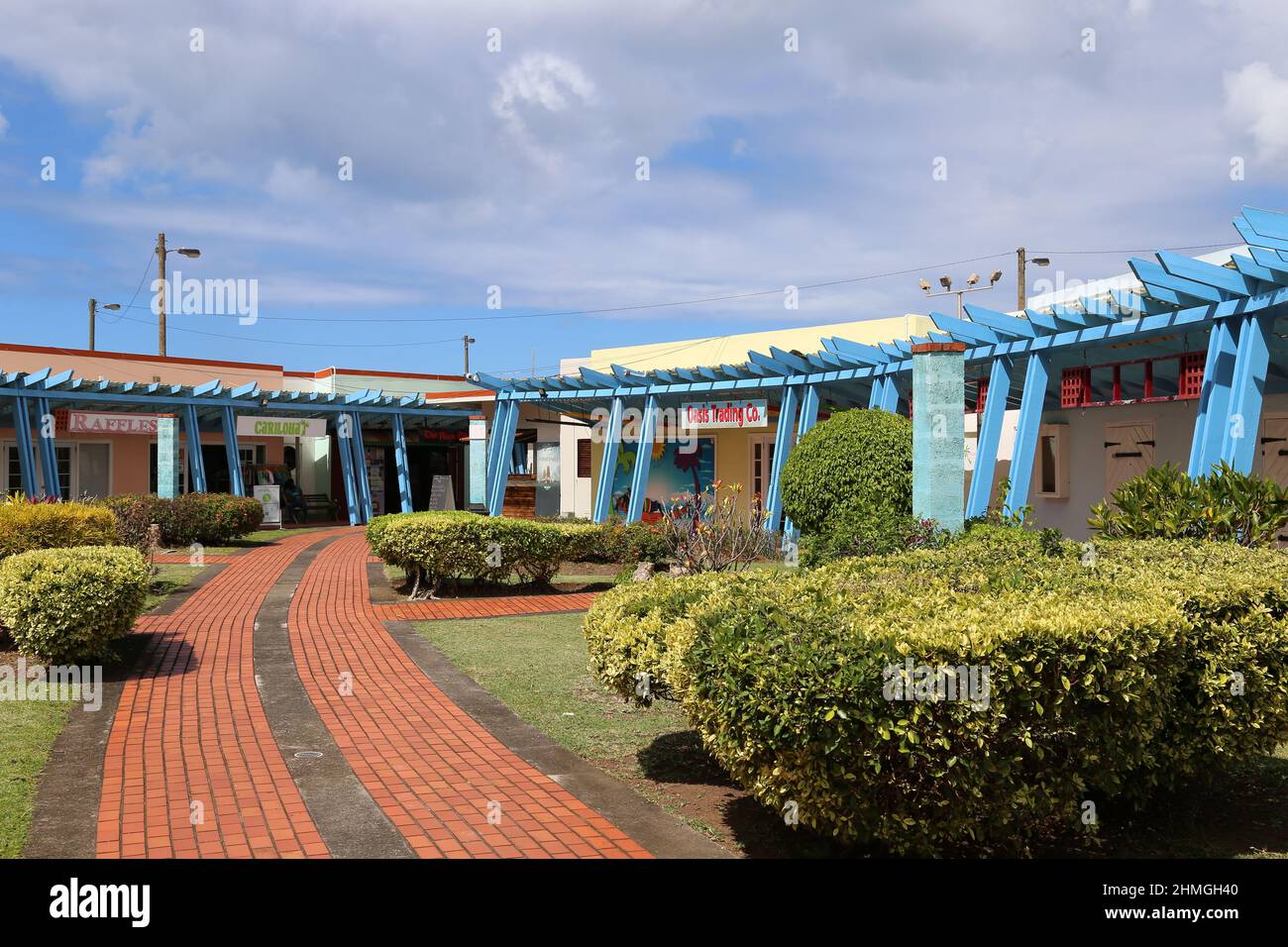 Pointe Seraphine cruise terminal shops, Castries, Saint Lucia, Windward ...