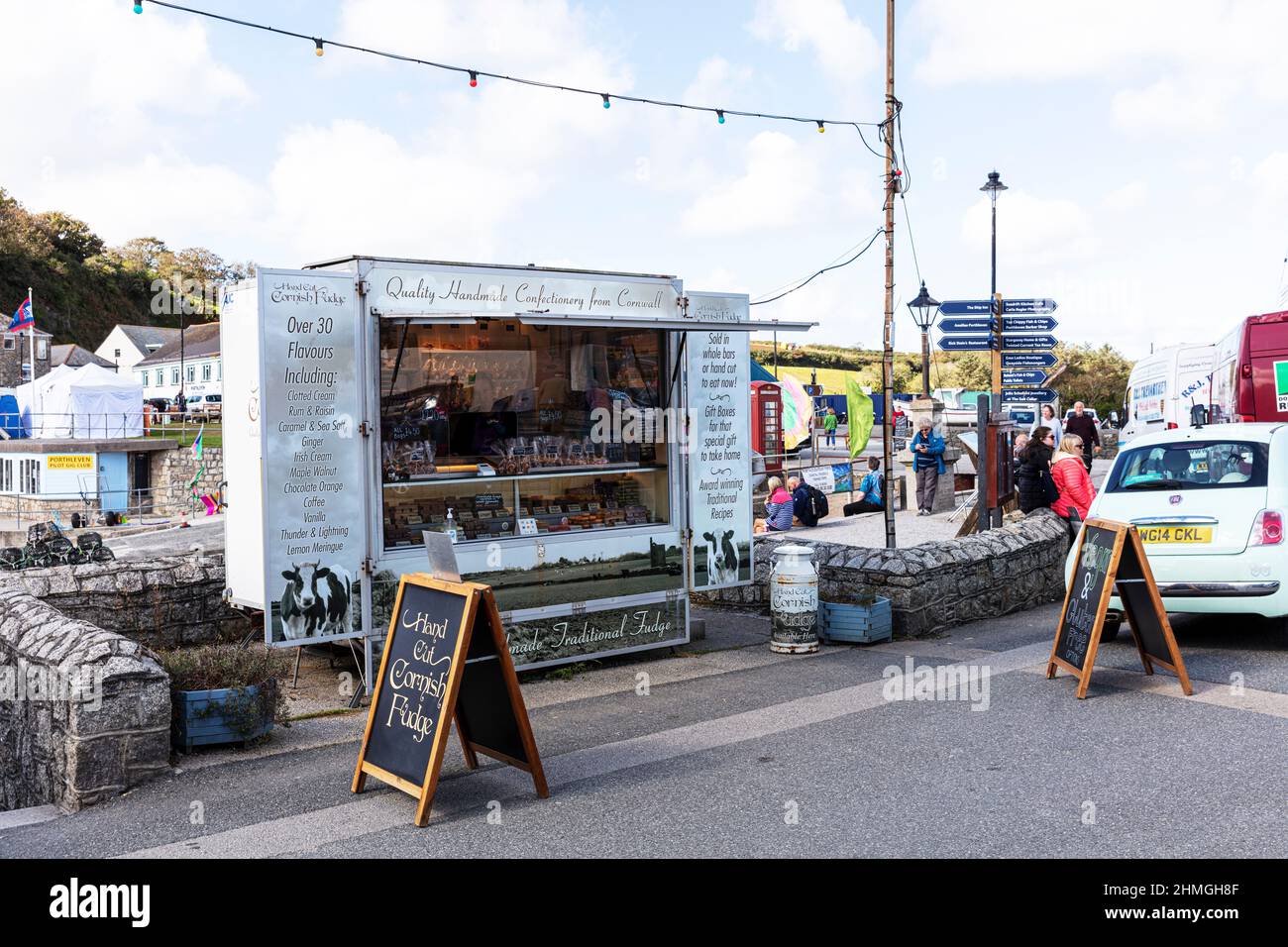 Cornish fudge stall in Porthleven, Cornwall, UK, Fudge, Cornish fudge ...