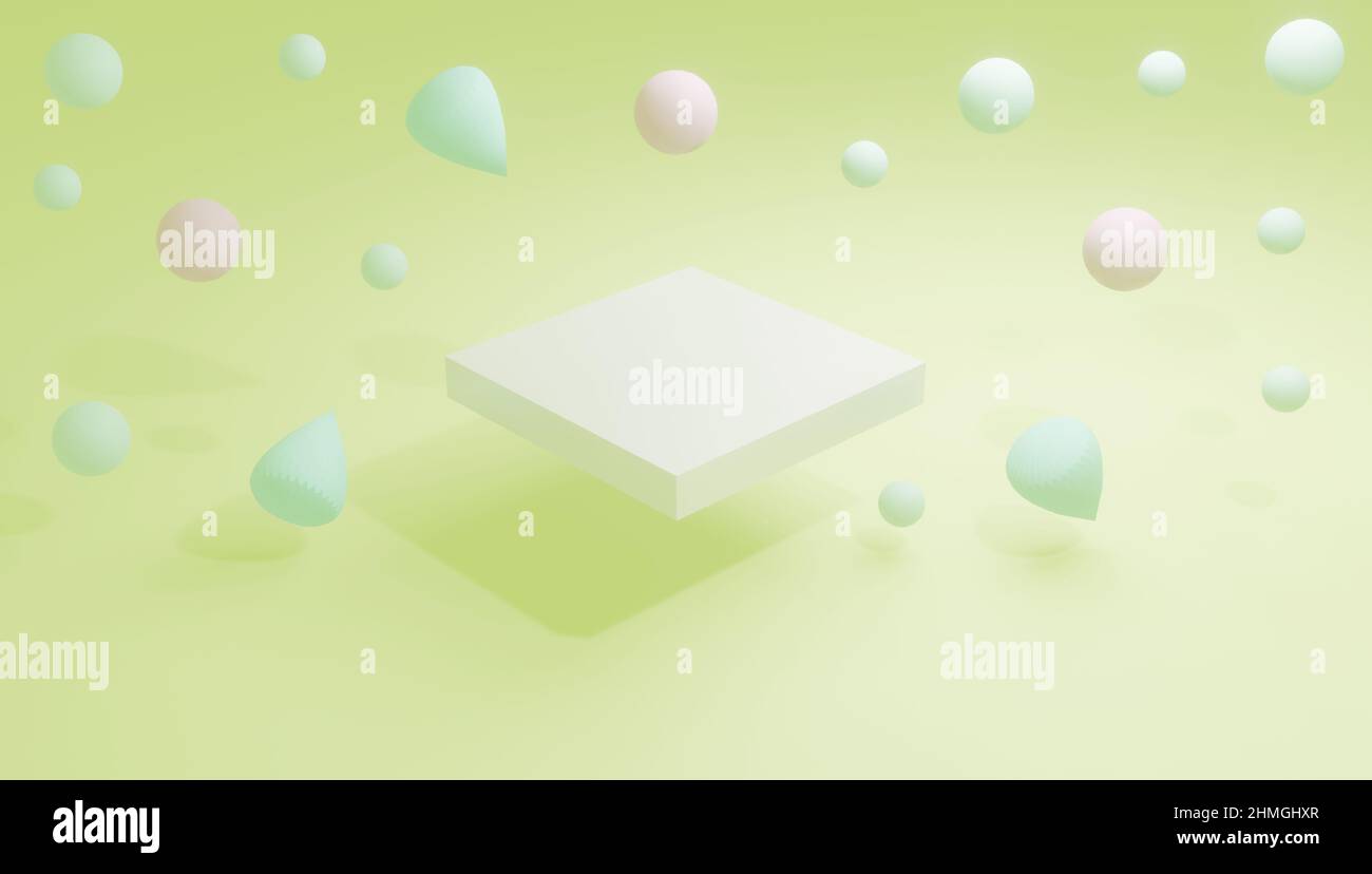 spring podium for the product. abstract 3D background. podium in spring ...