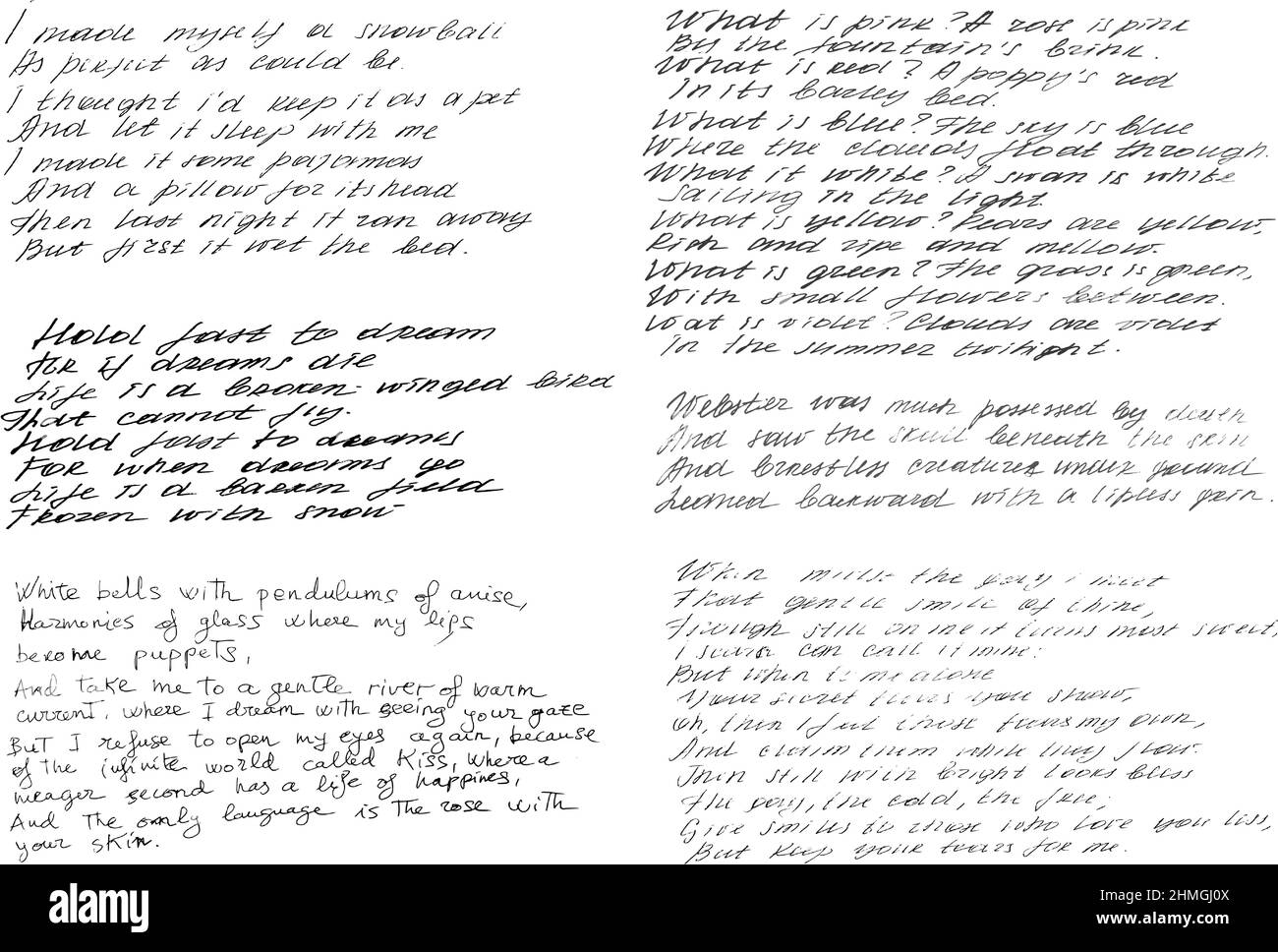 Abstract monochrome text.Vintage background of poems, poetry Stock ...