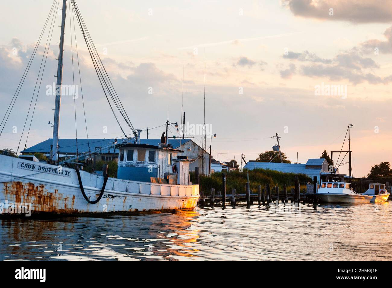 Fishing community of Tilghman Island in the Chesapeake Bay of Maryland ...