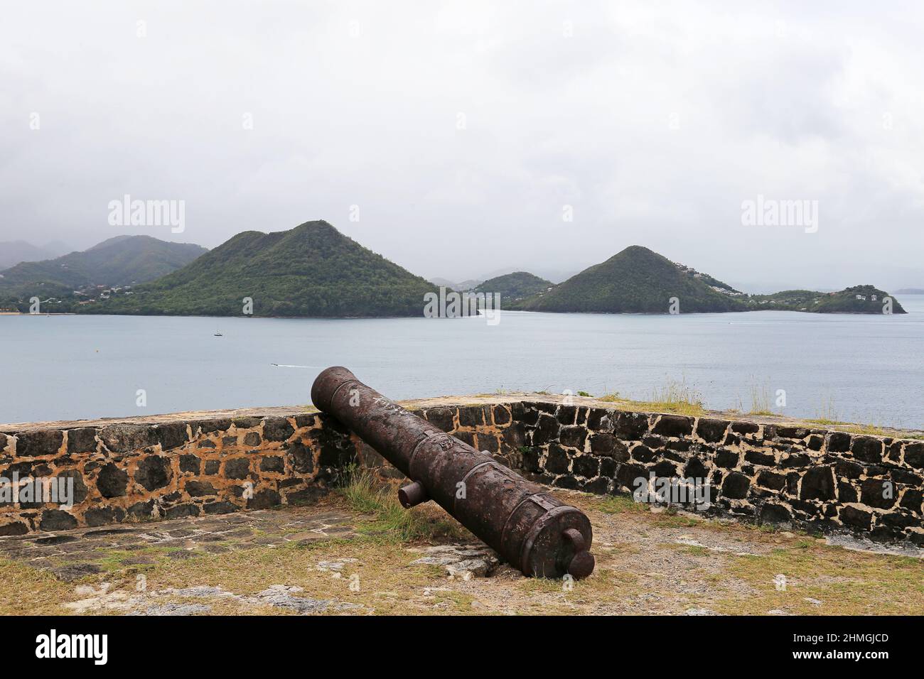 Cannons at fort rodney hi-res stock photography and images - Alamy
