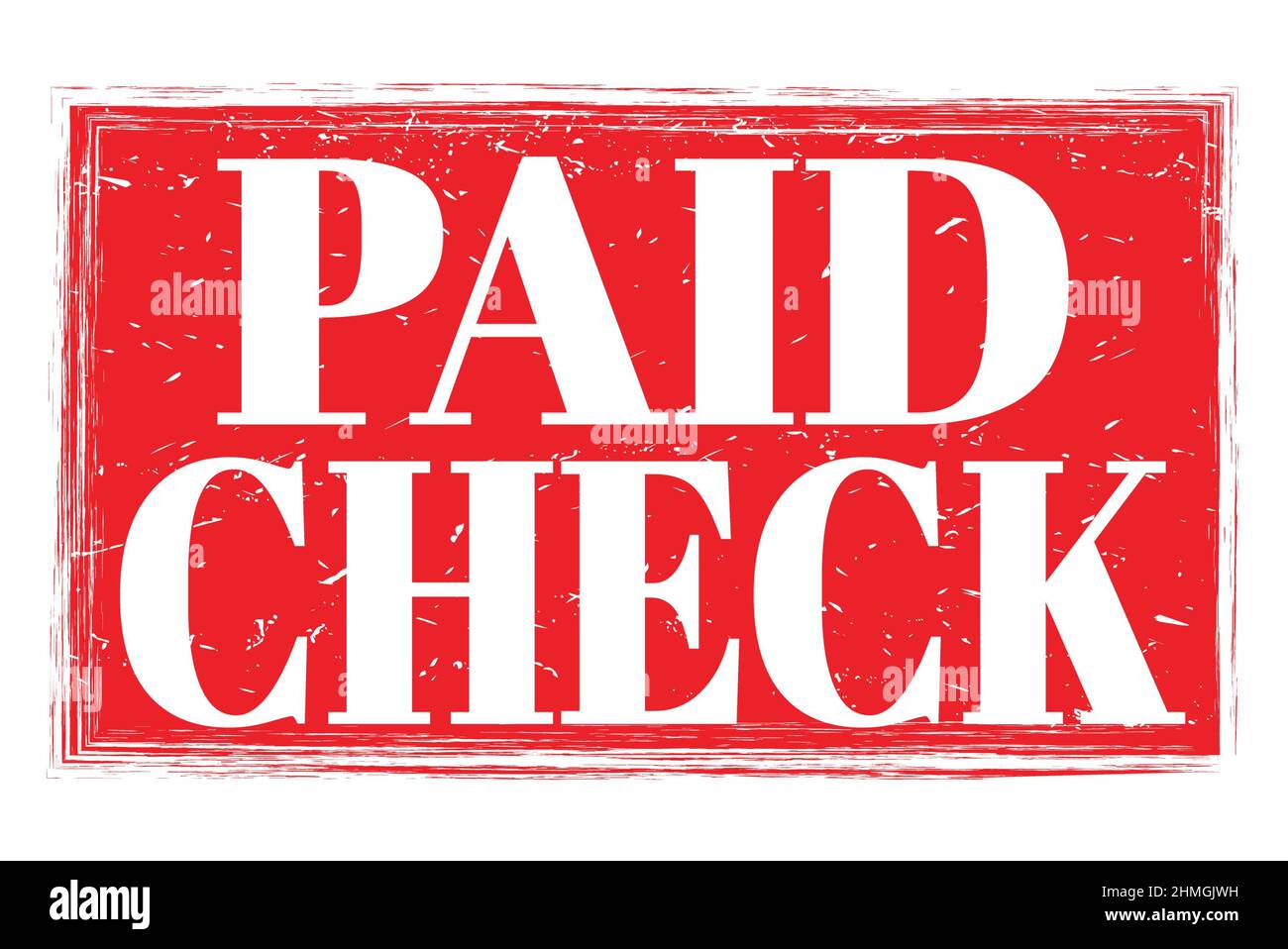 Paid Check Stamp Cut Out Stock Images & Pictures - Alamy