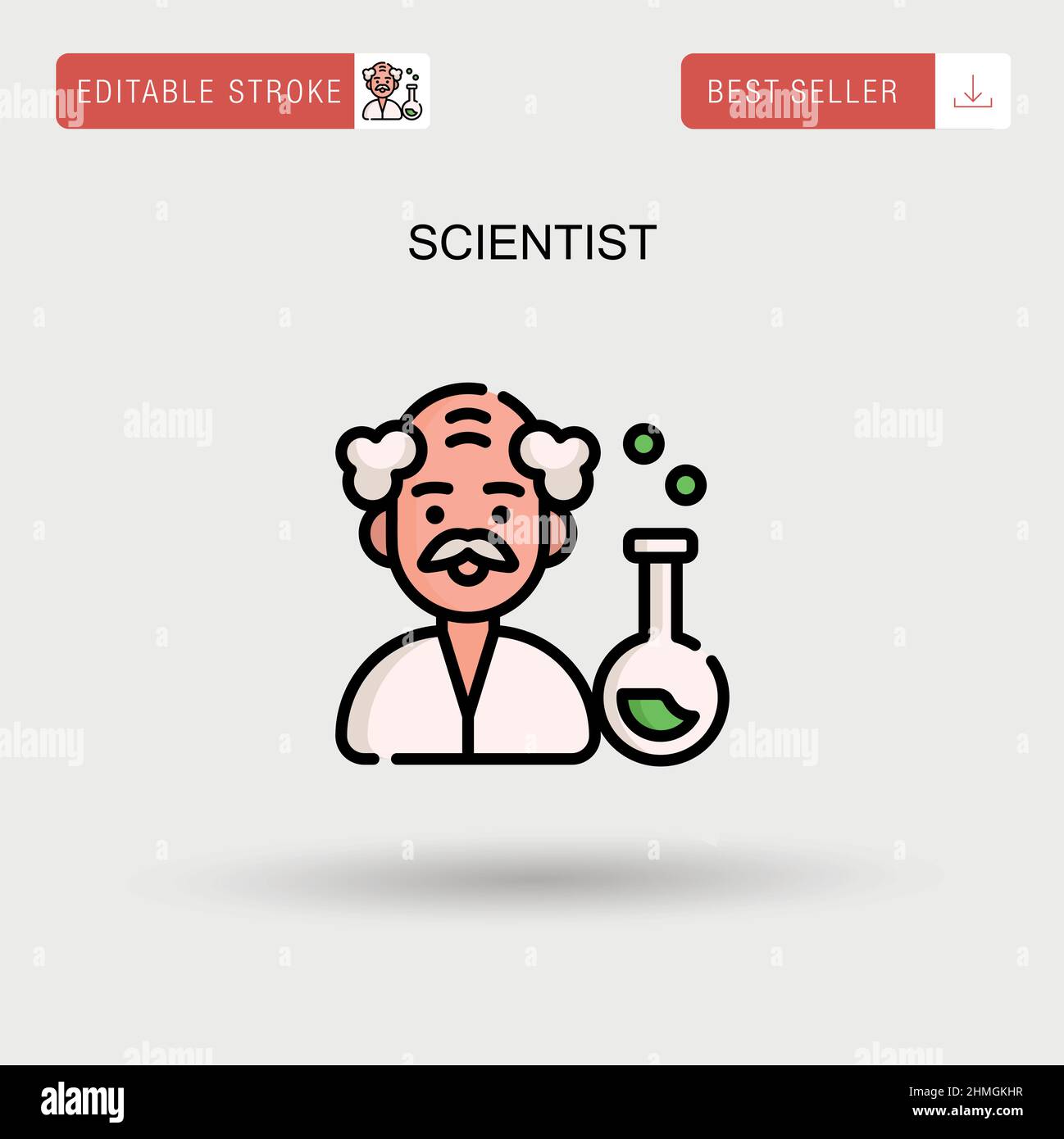 Scientist Simple vector icon Stock Vector Image & Art - Alamy