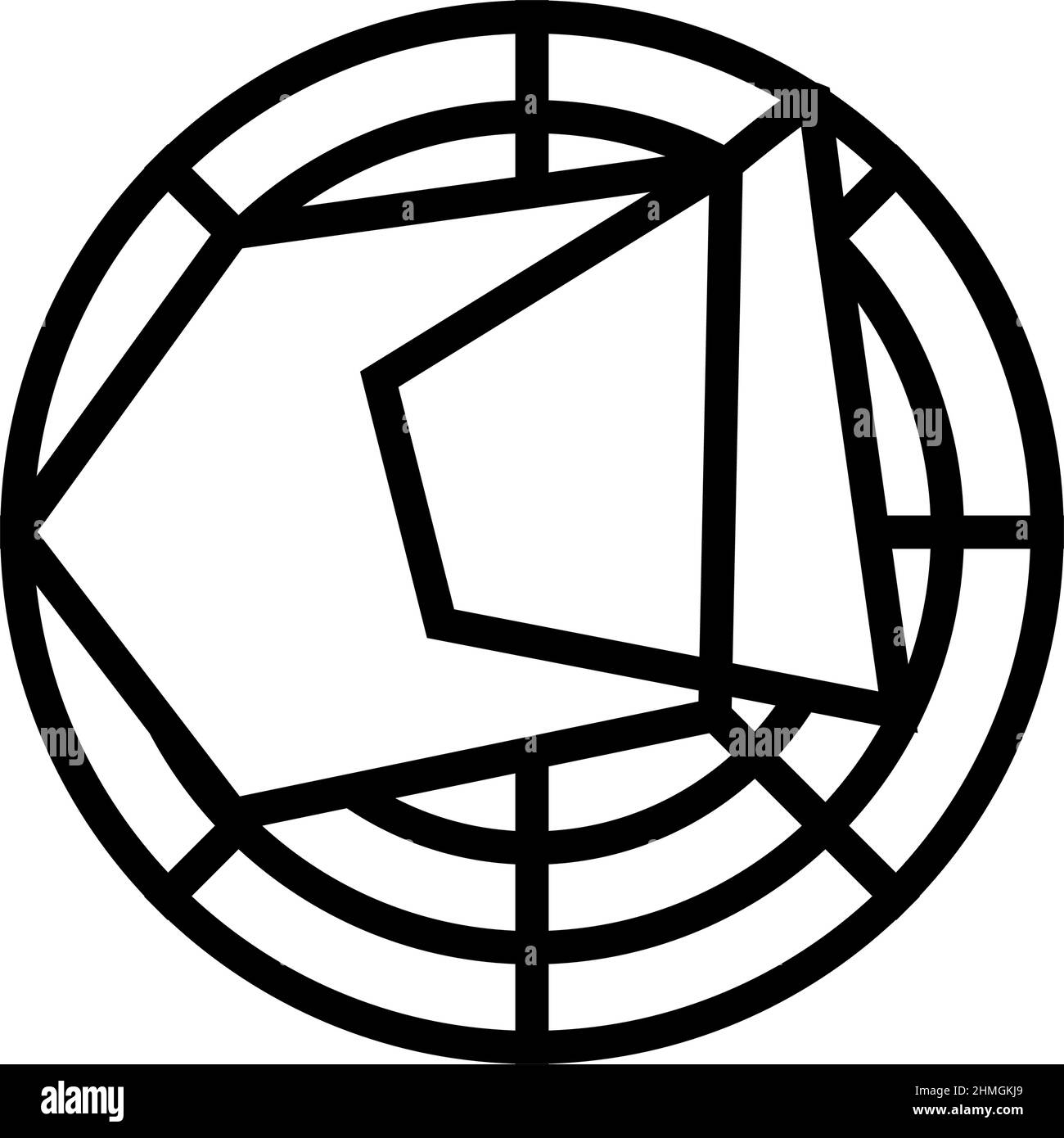 radar chart line icon vector illustration Stock Vector Image & Art - Alamy