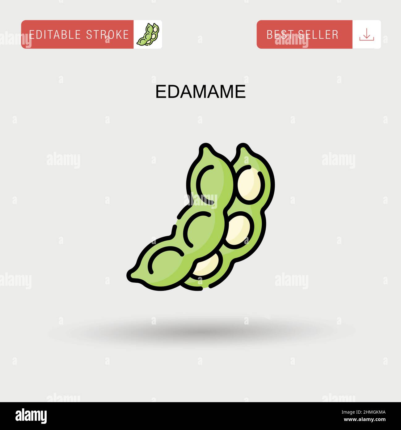 Edamame bowl Stock Vector Images - Alamy