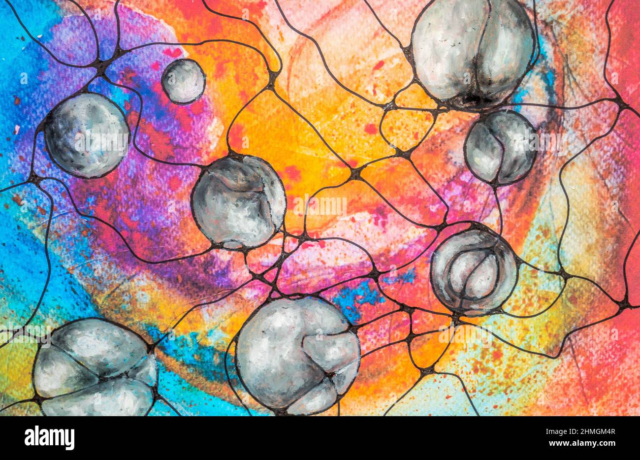 Colourful neurographics hi-res stock photography and images - Alamy